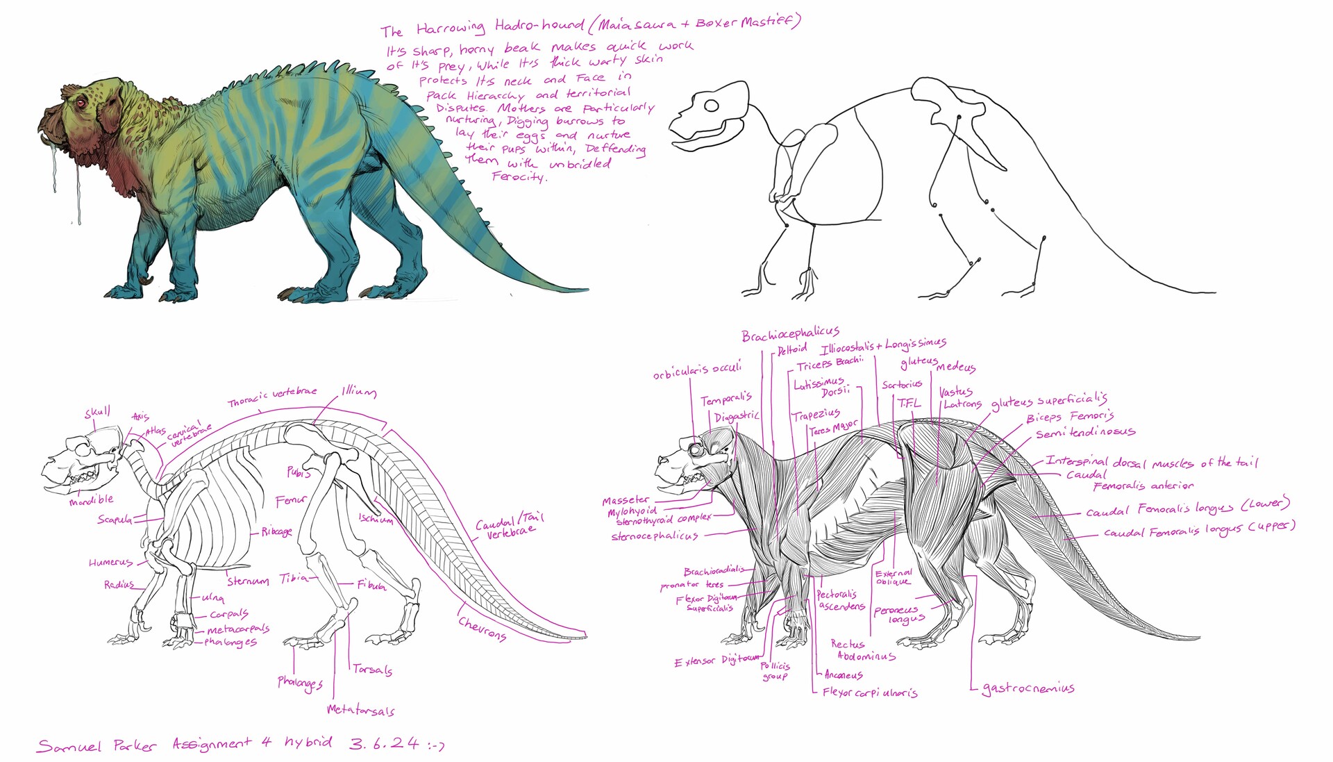 ArtStation - HYBRID CREATURE: THE HARROWING HADRO-HOUND