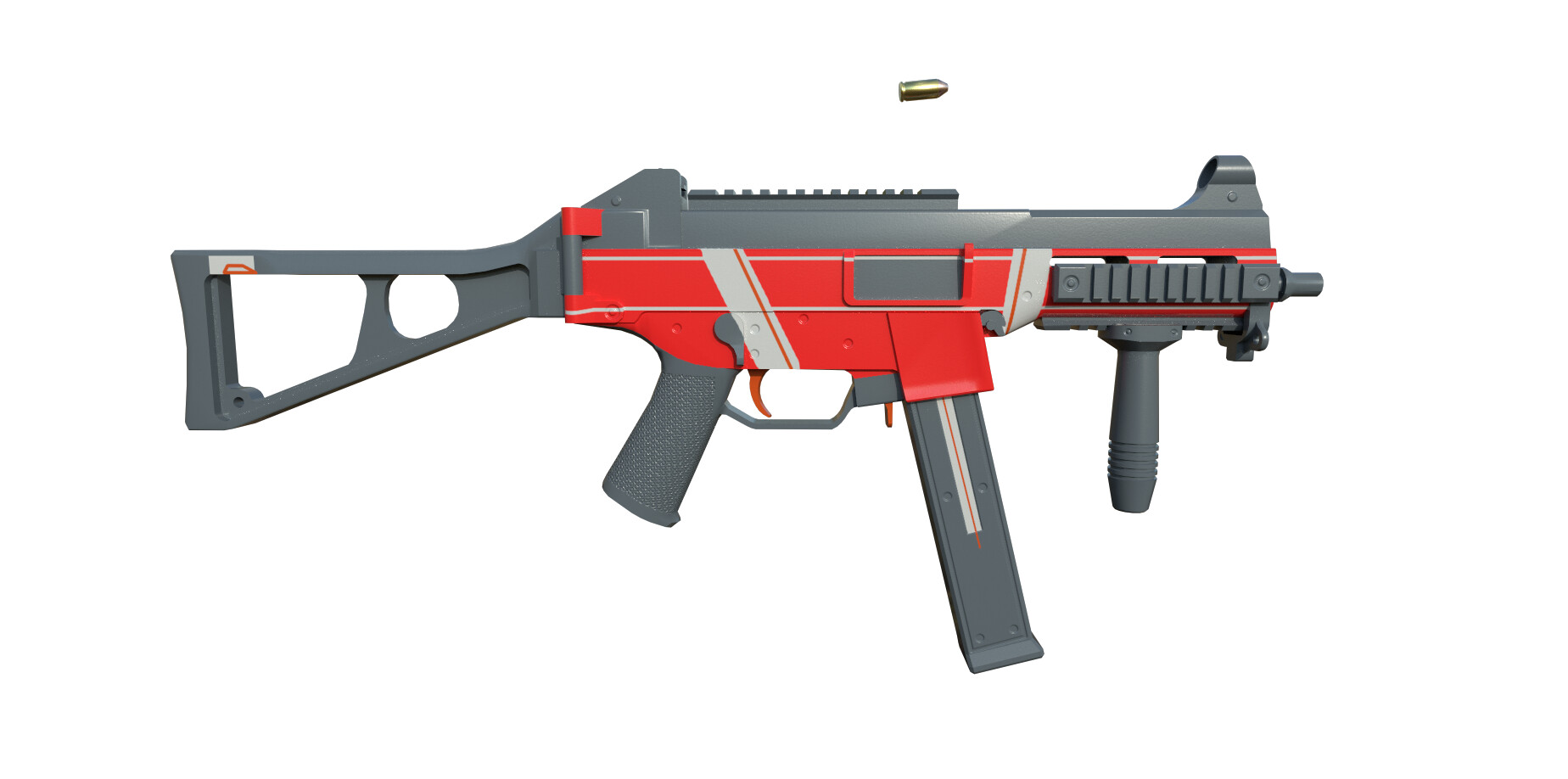 how to draw ump9 gun