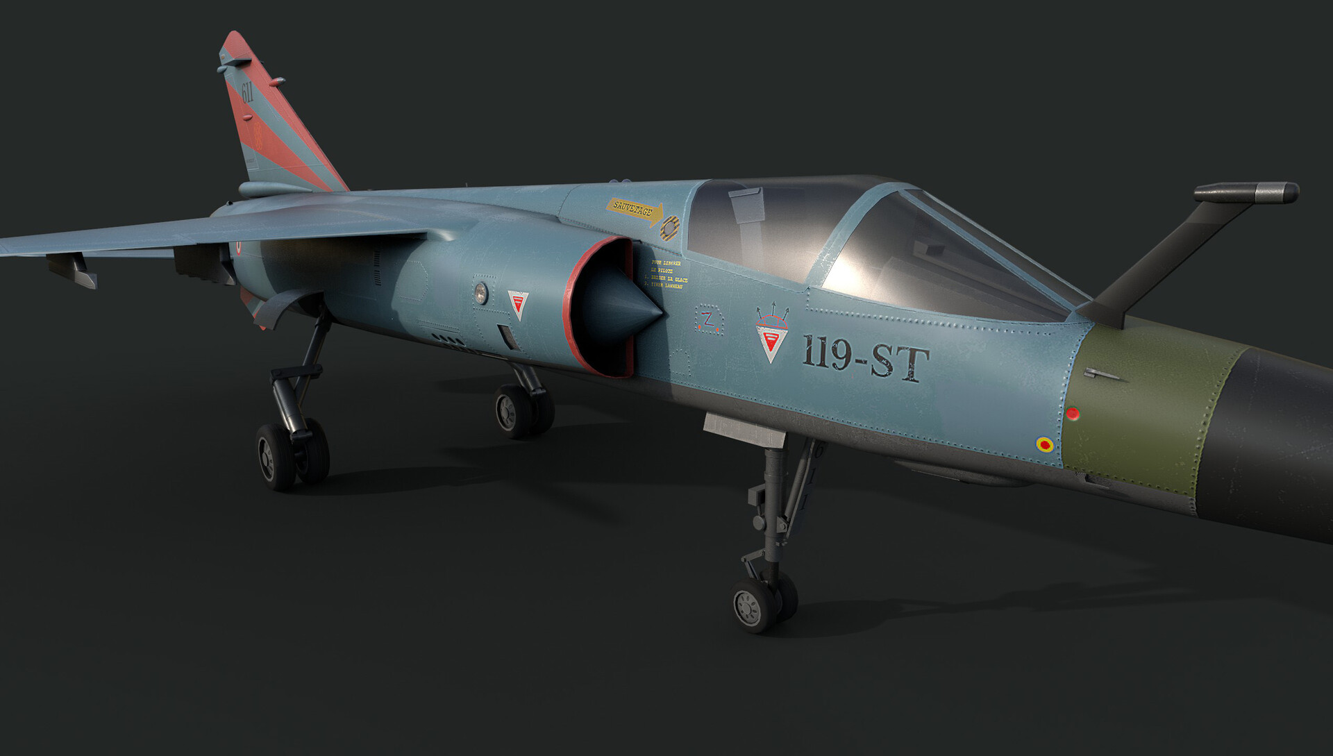 ArtStation - Airplane f1 mirage