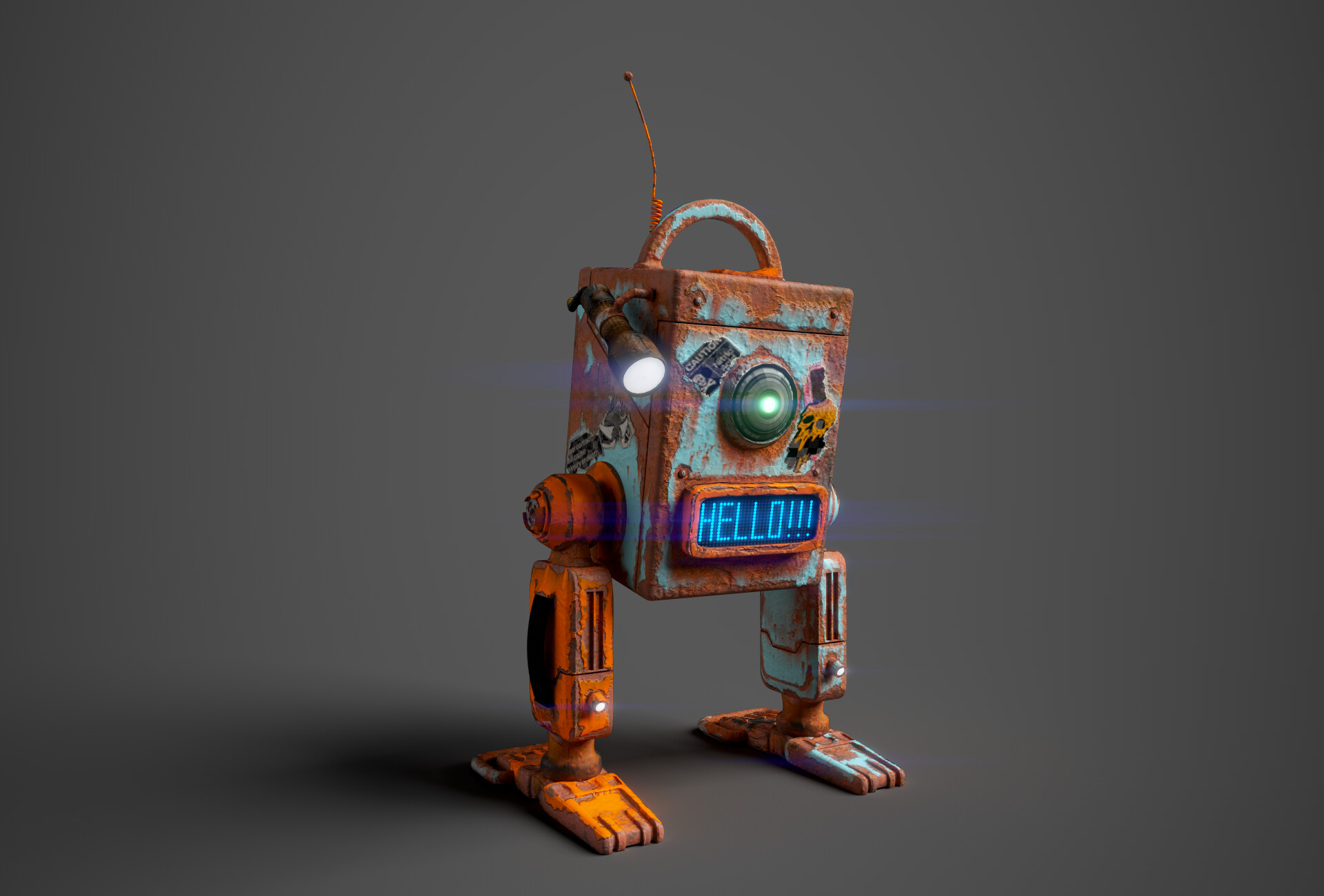 ArtStation - Robot made-with-lots-of-stuff
