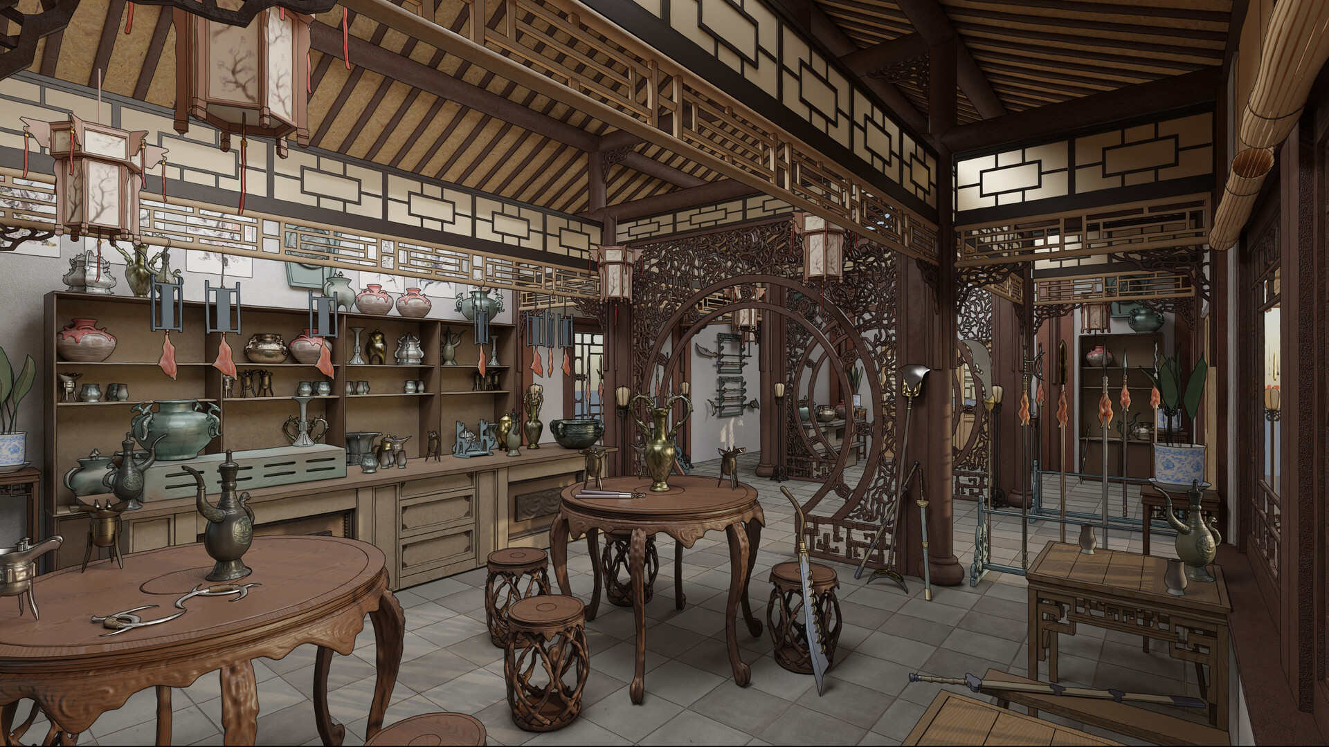 Toby Lu - Jade Dragon Alehouse Interior