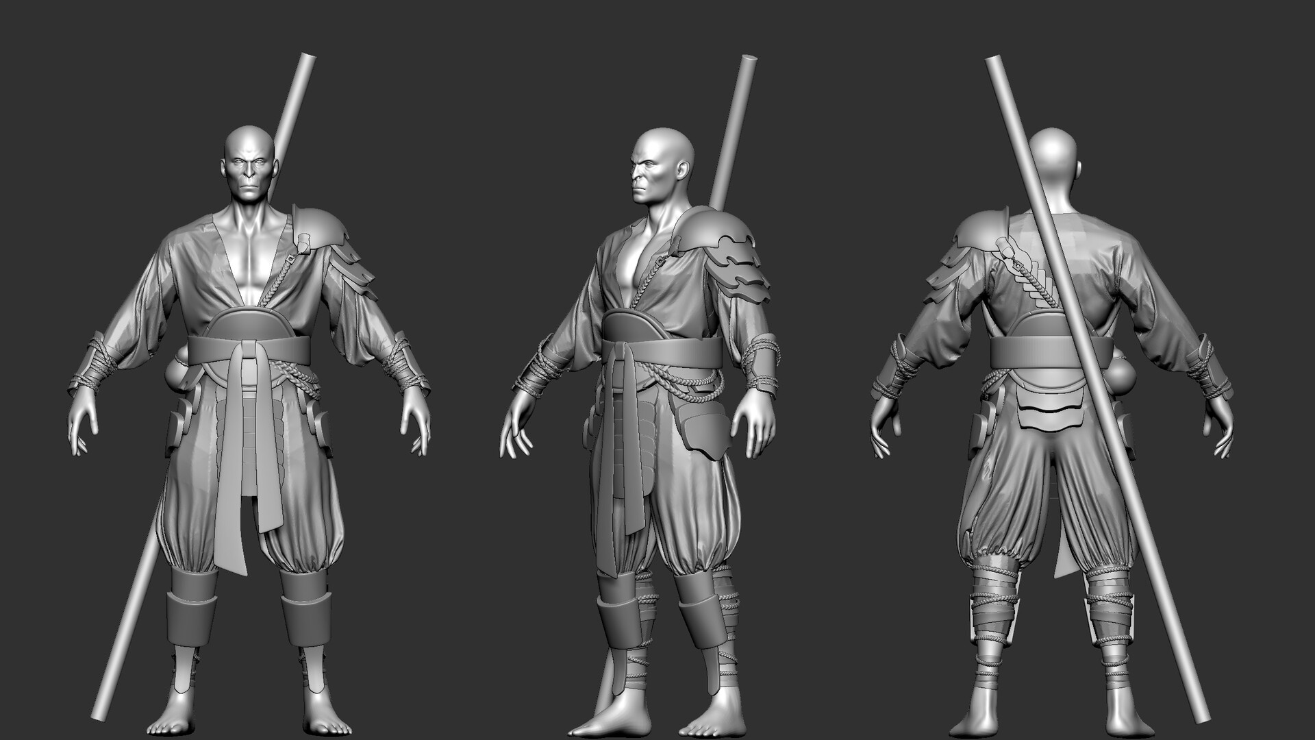 ArtStation - Monkey King Game-Ready Character (WIP)