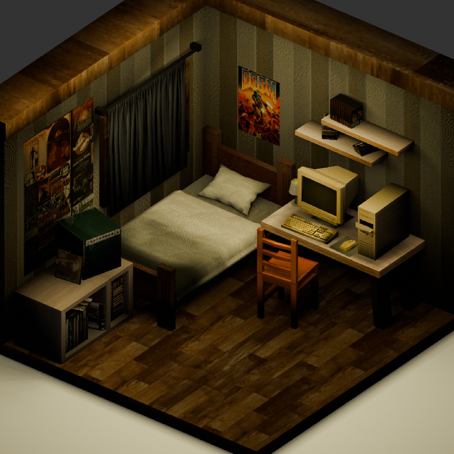 ArtStation - Retro Room