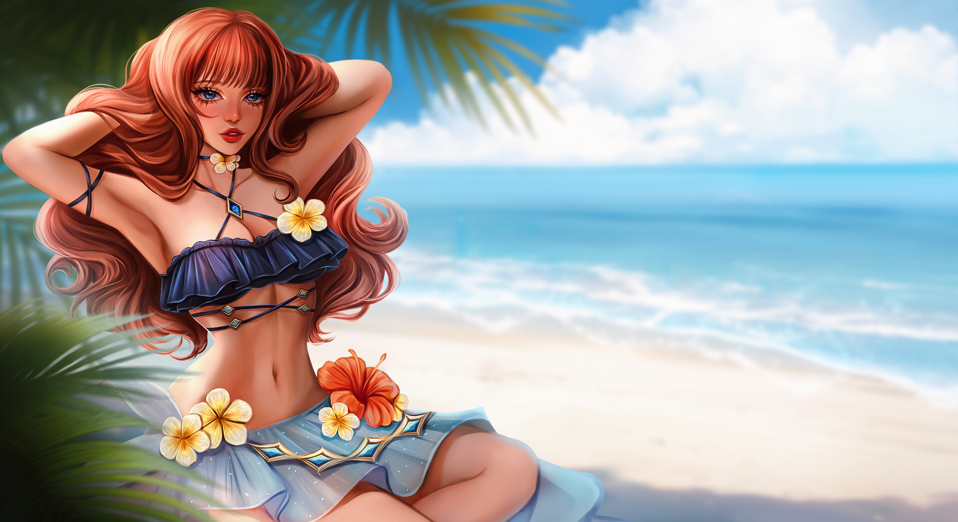 ArtStation - Beach girl
