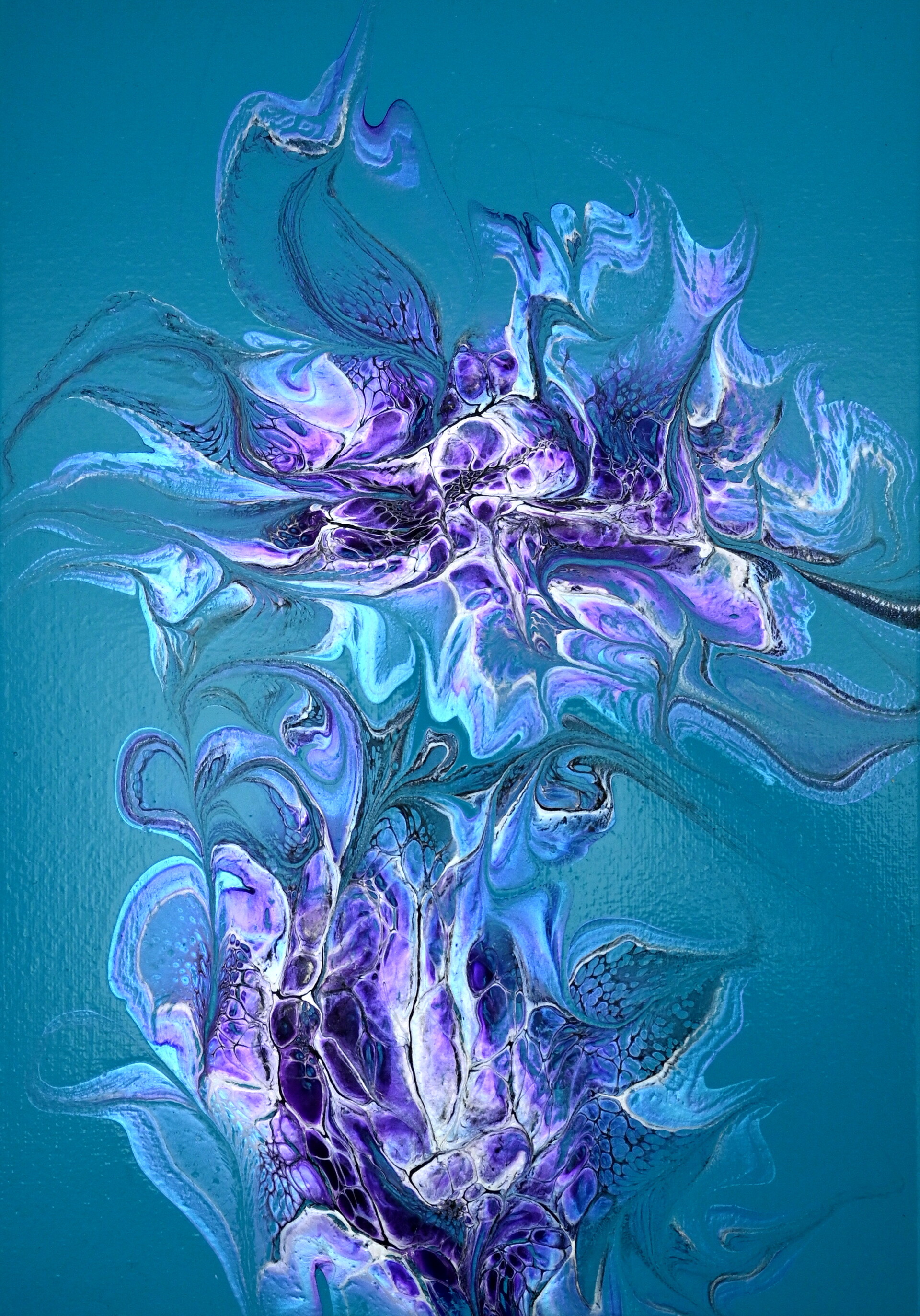 Fiona Art - Mesmerizing Acrylic Pour Painting With Colorshift Crescendo ...