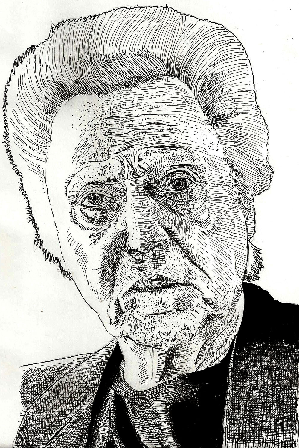 ArtStation - Portrait Drawing of Christopher Walken
