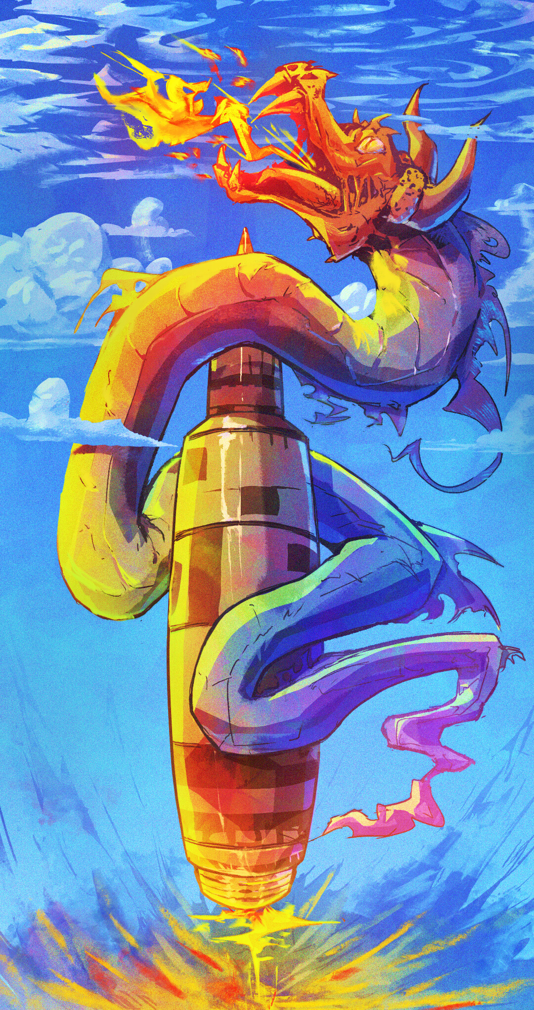 ArtStation - dragons and rockets