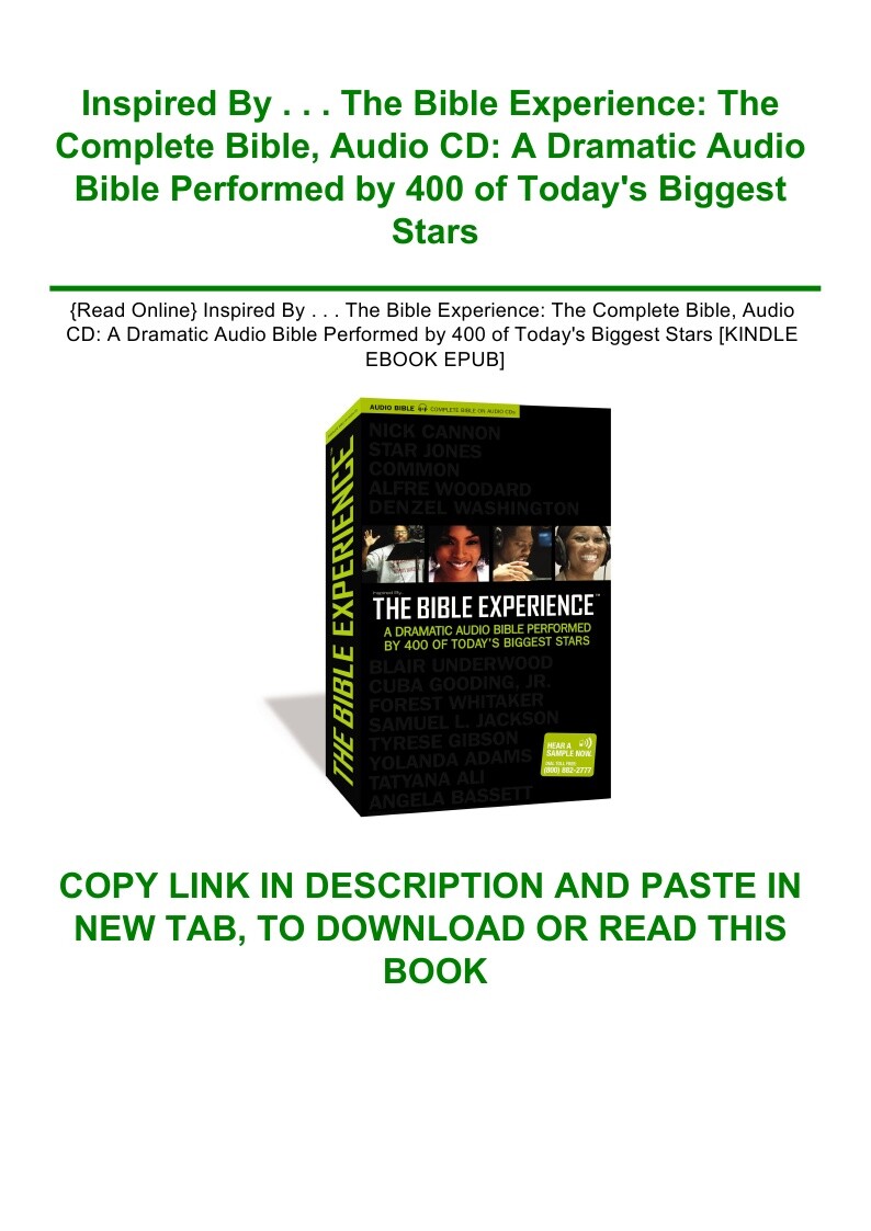 ArtStation - {Read Online} Inspired By . . . The Bible Experience The ...