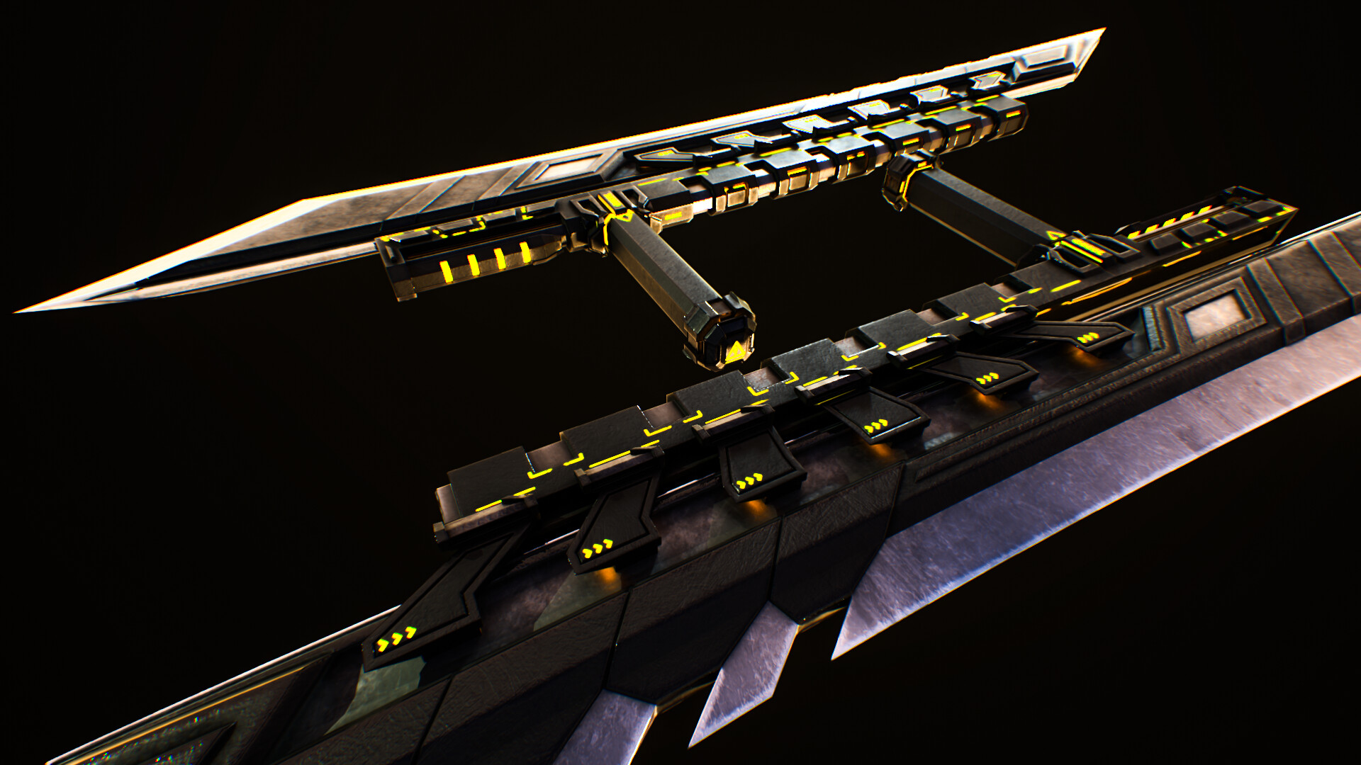 ArtStation - Cyberpunk 2077 tonfa with a blade