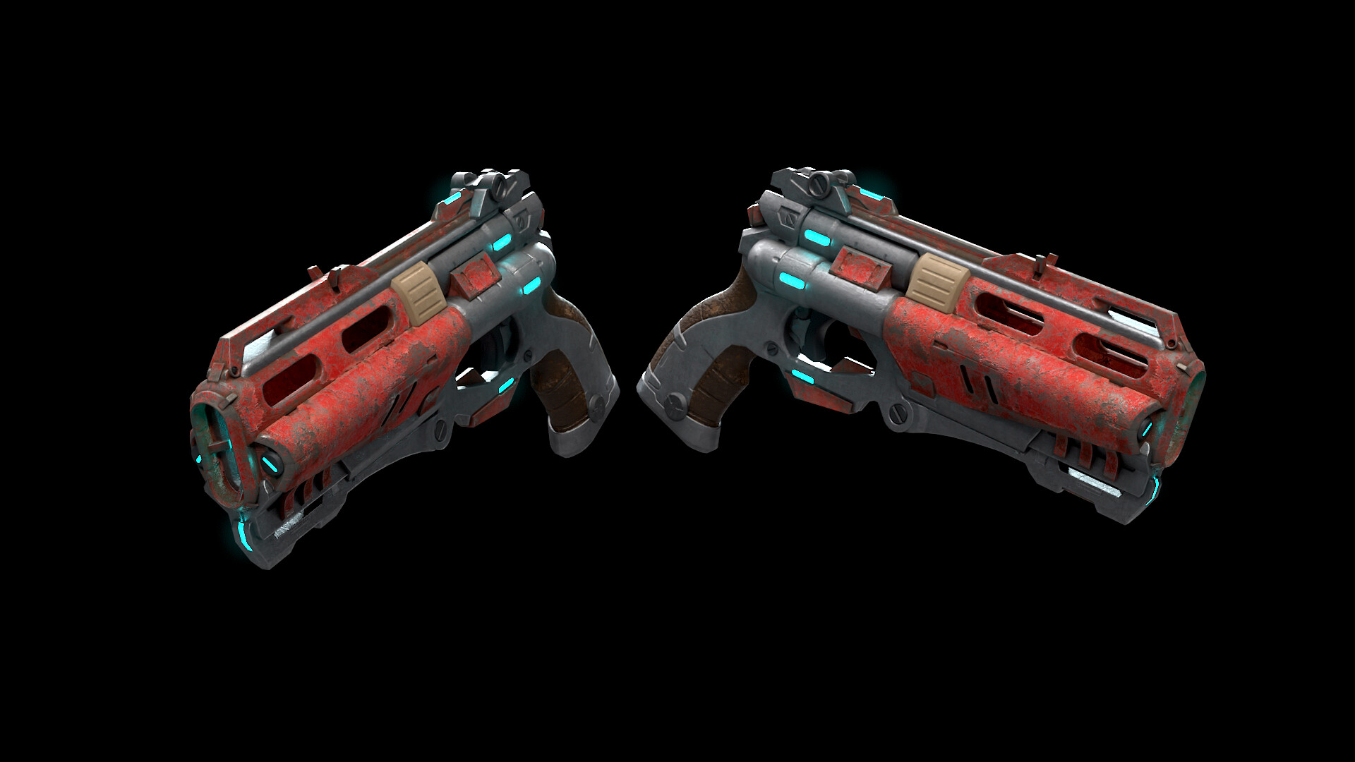 ArtStation - DOOM style Pistol