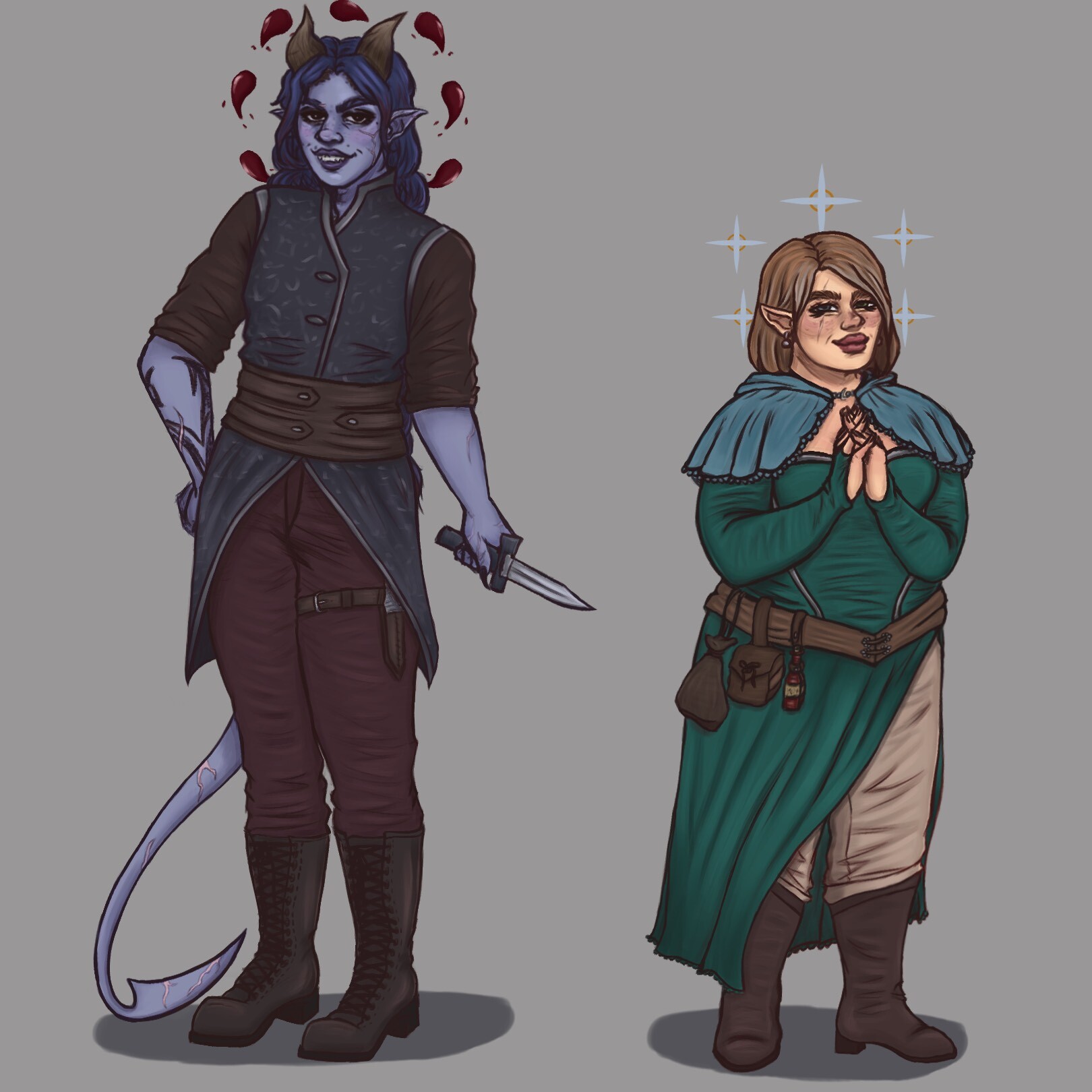 ArtStation - Dahlia & Sybill - Original Characters Drawing