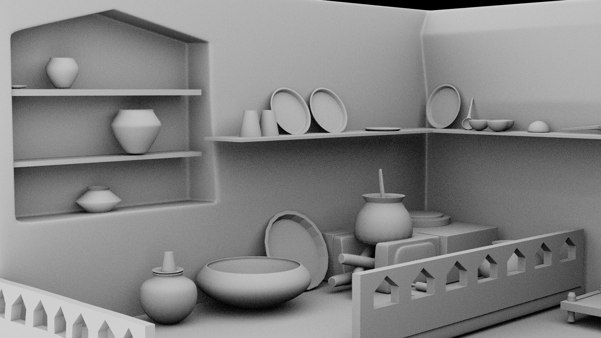 ArtStation - 3d maya interior