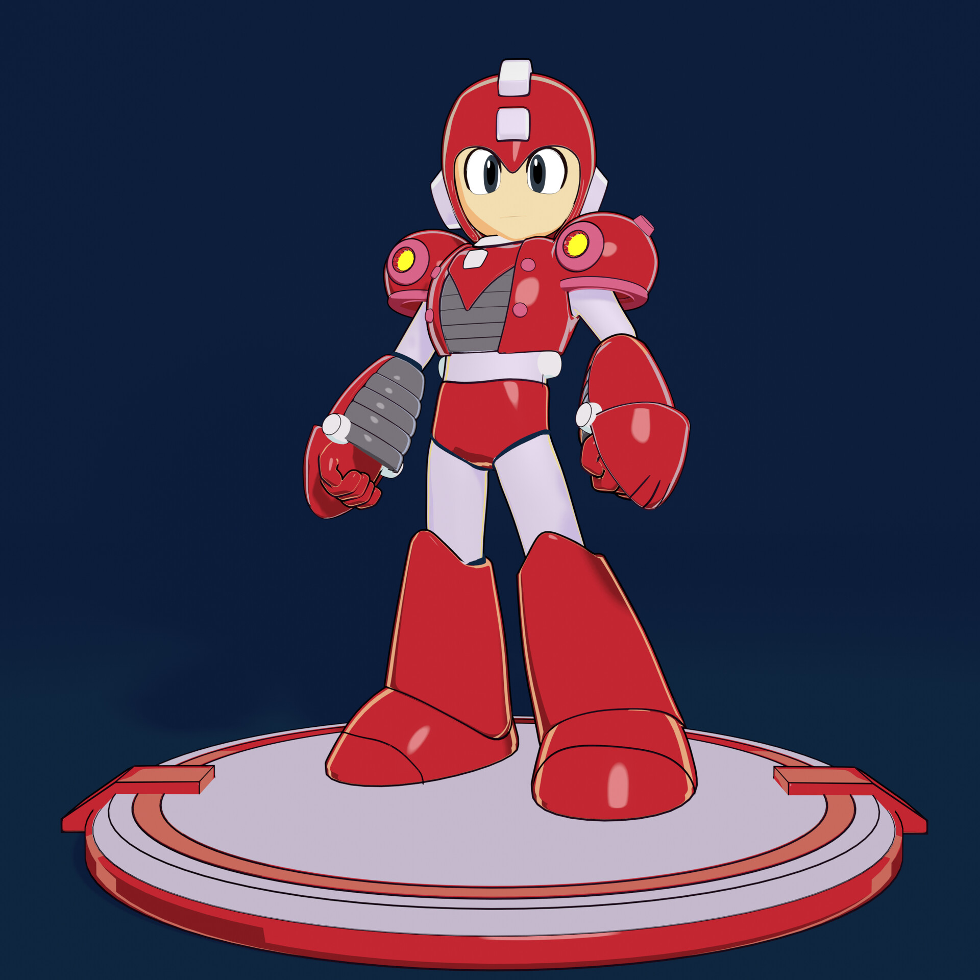 ArtStation - Mega Man rush adaptor