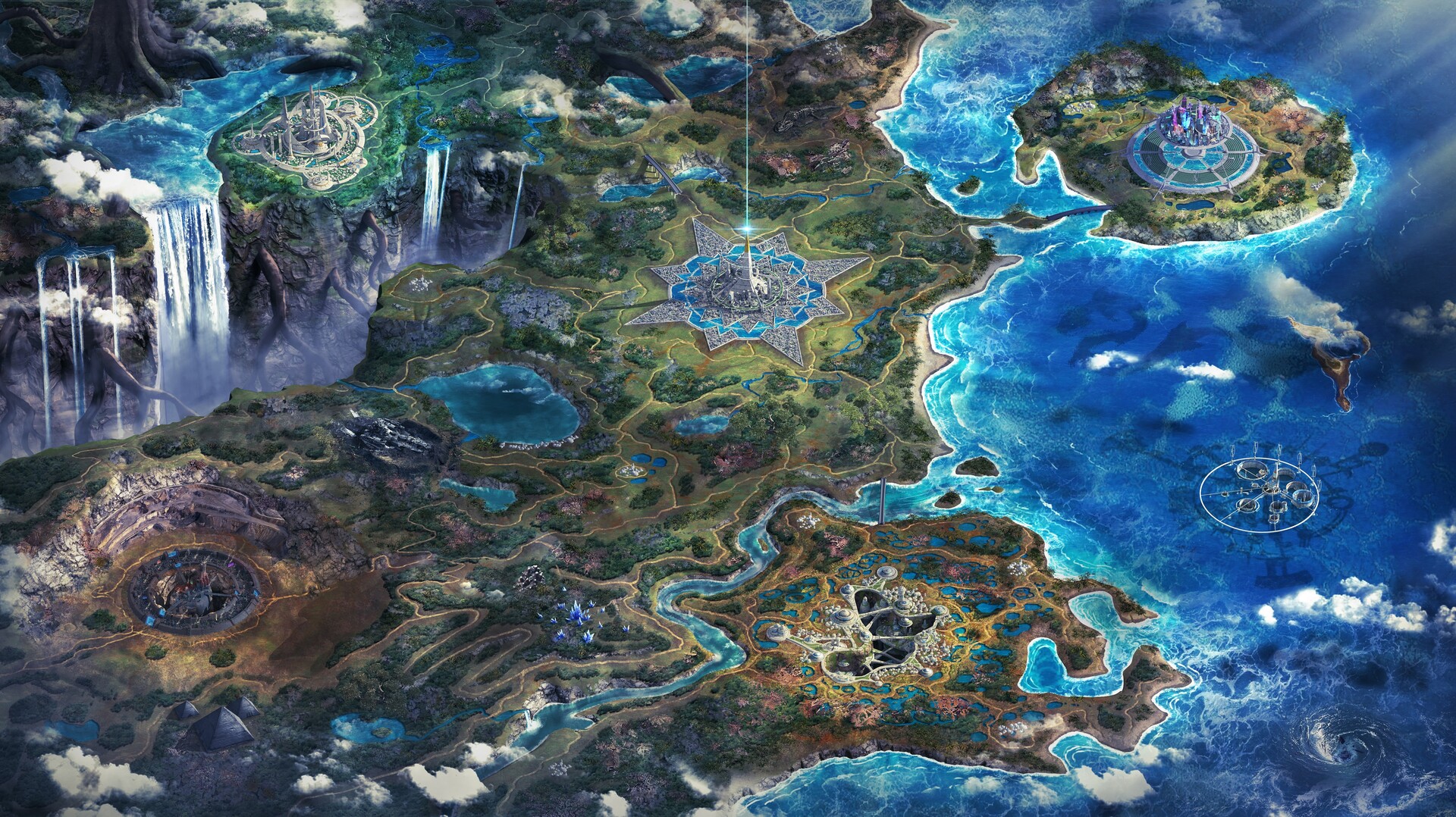 ArtStation - Word of Anura WorldMap