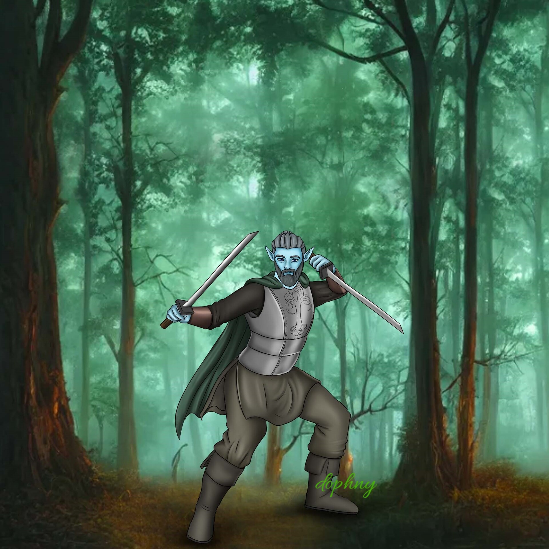 ArtStation - Firbolg gloomstalker Ranger