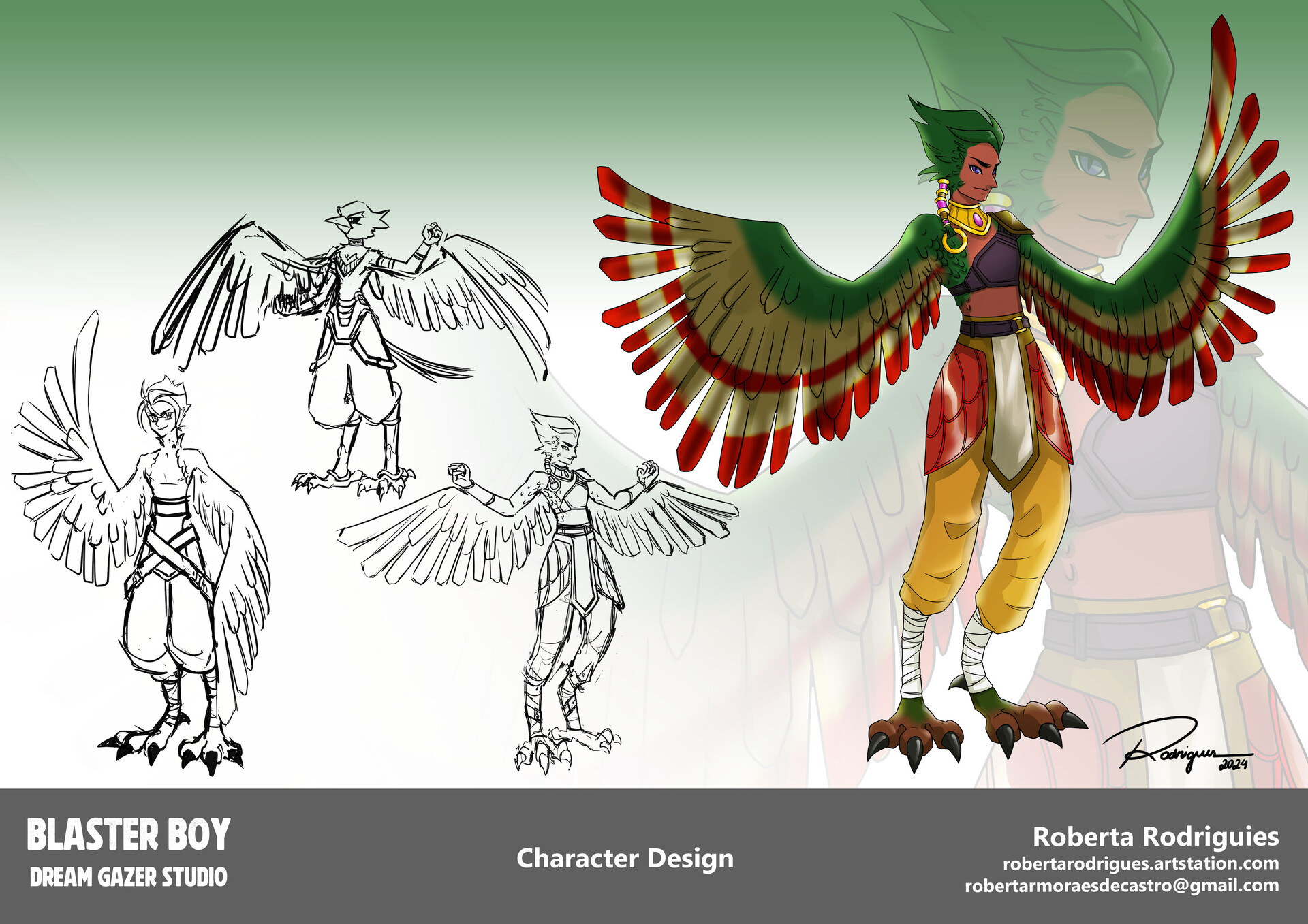 Roberta Rodrigues - Character Design Blaster Boy