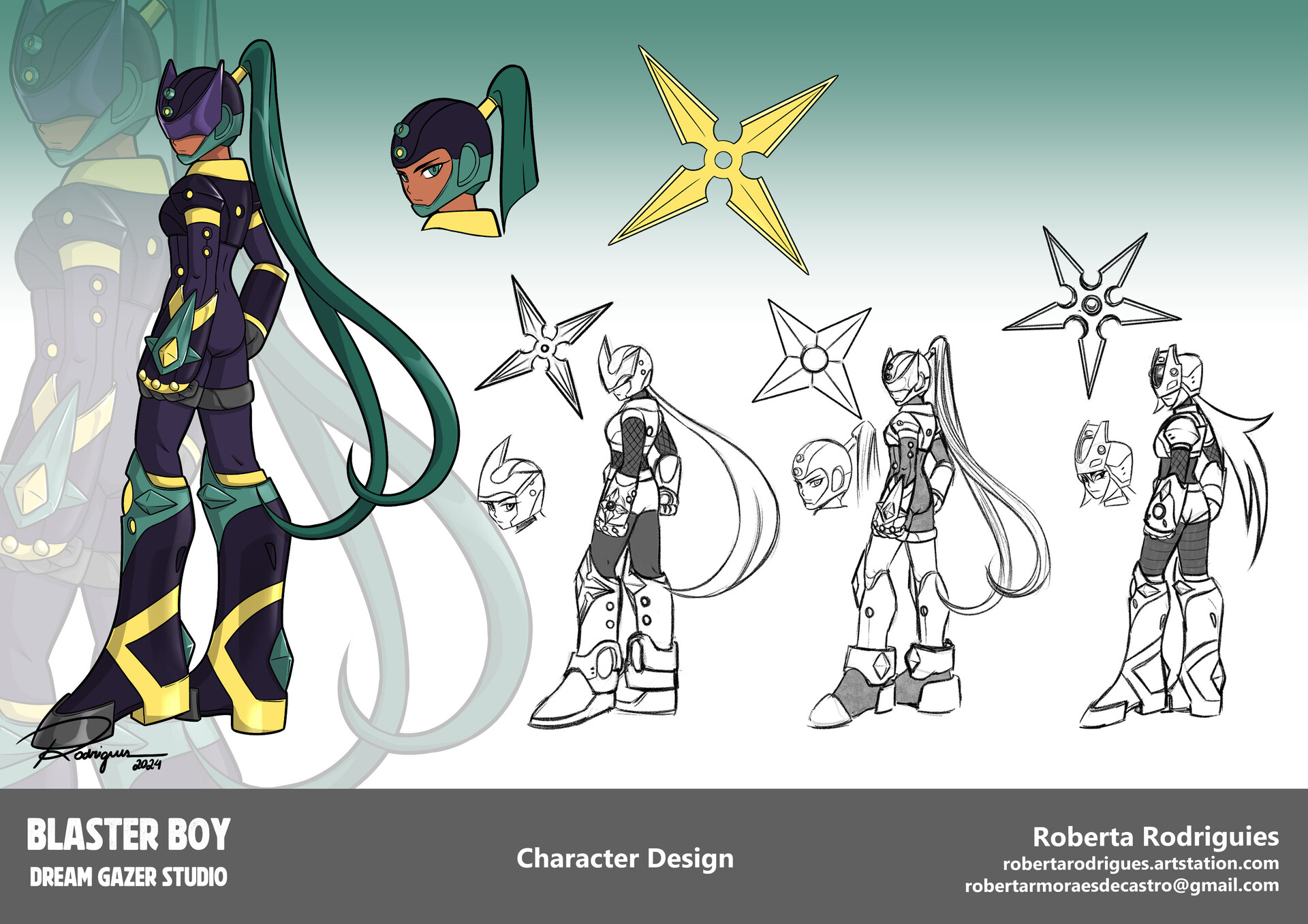 Roberta Rodrigues - Character Design Blaster Boy