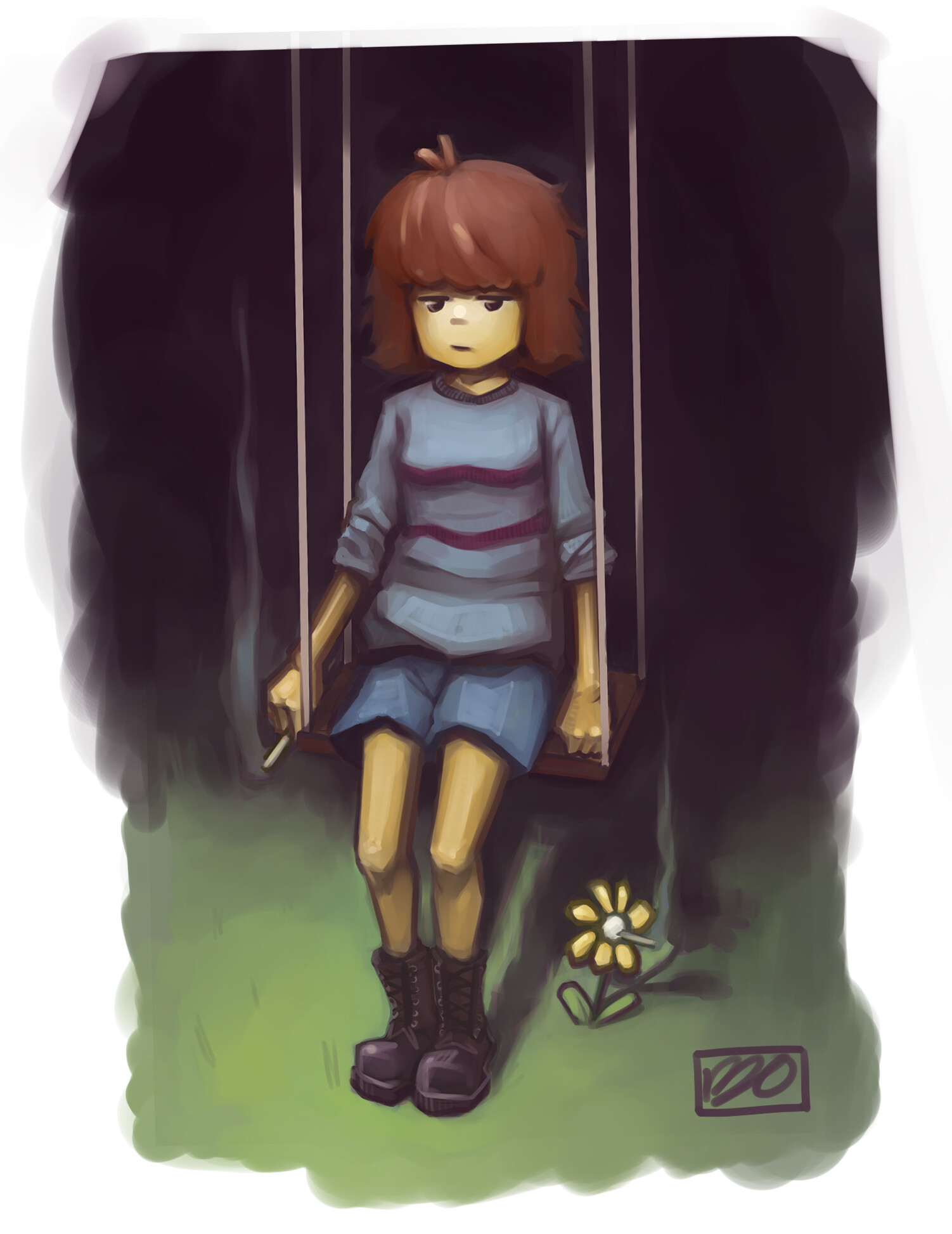 ArtStation - Frisk - Undertale