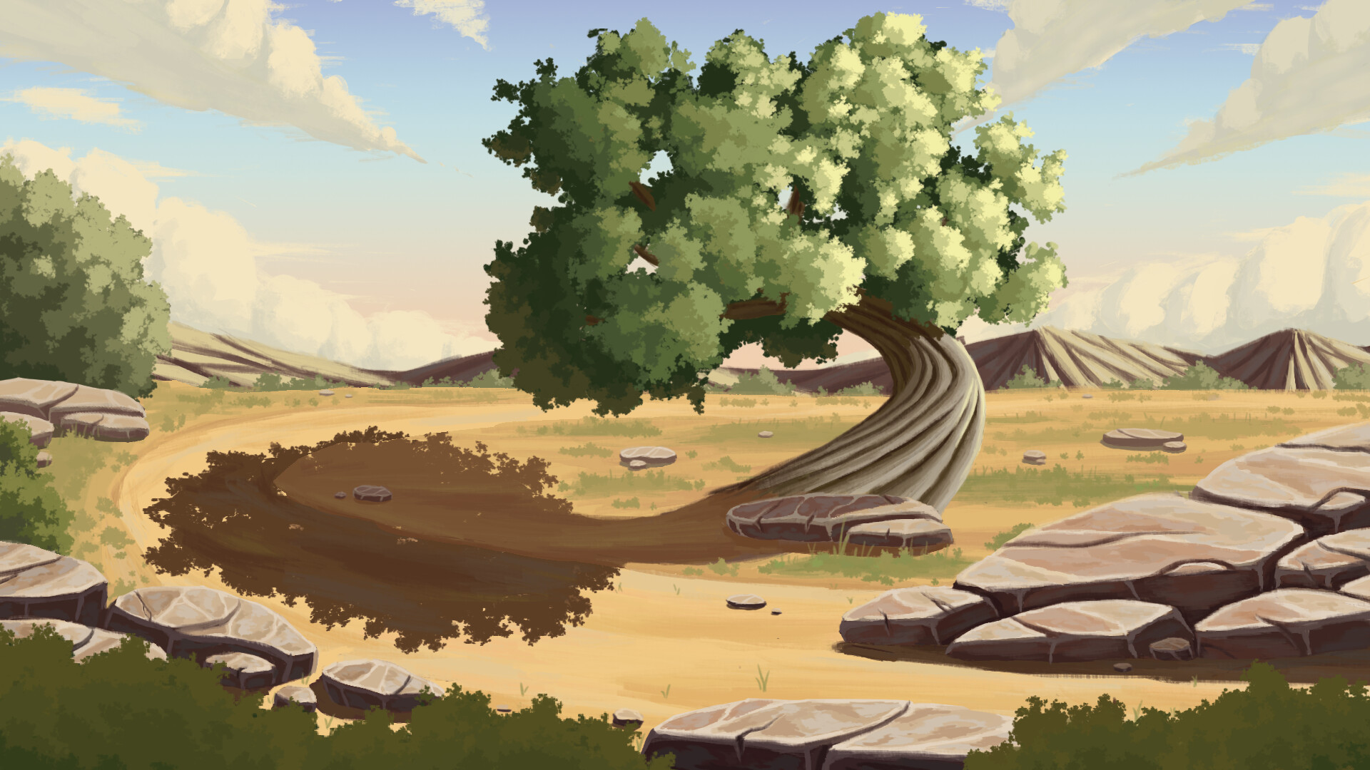 ArtStation - Desert Tree.
