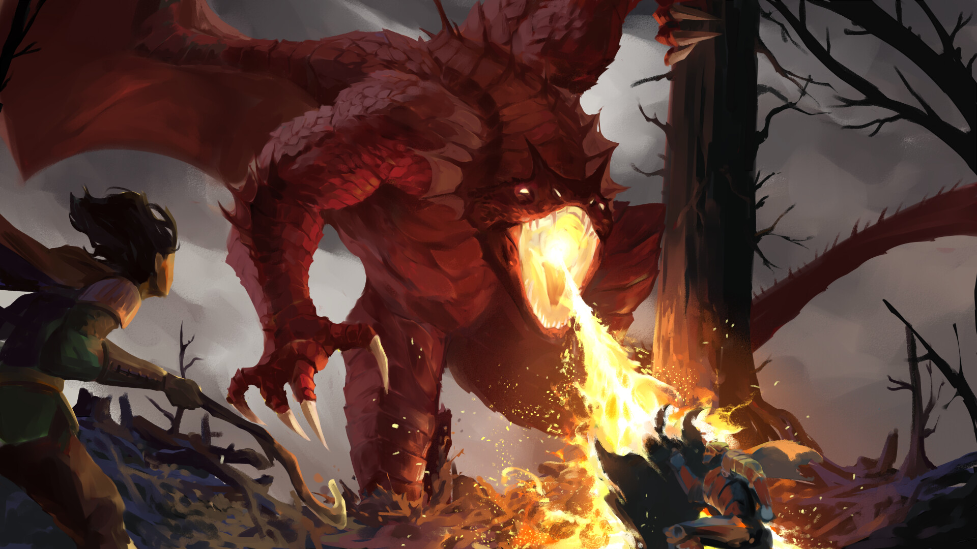 ArtStation - Dragon Encounter