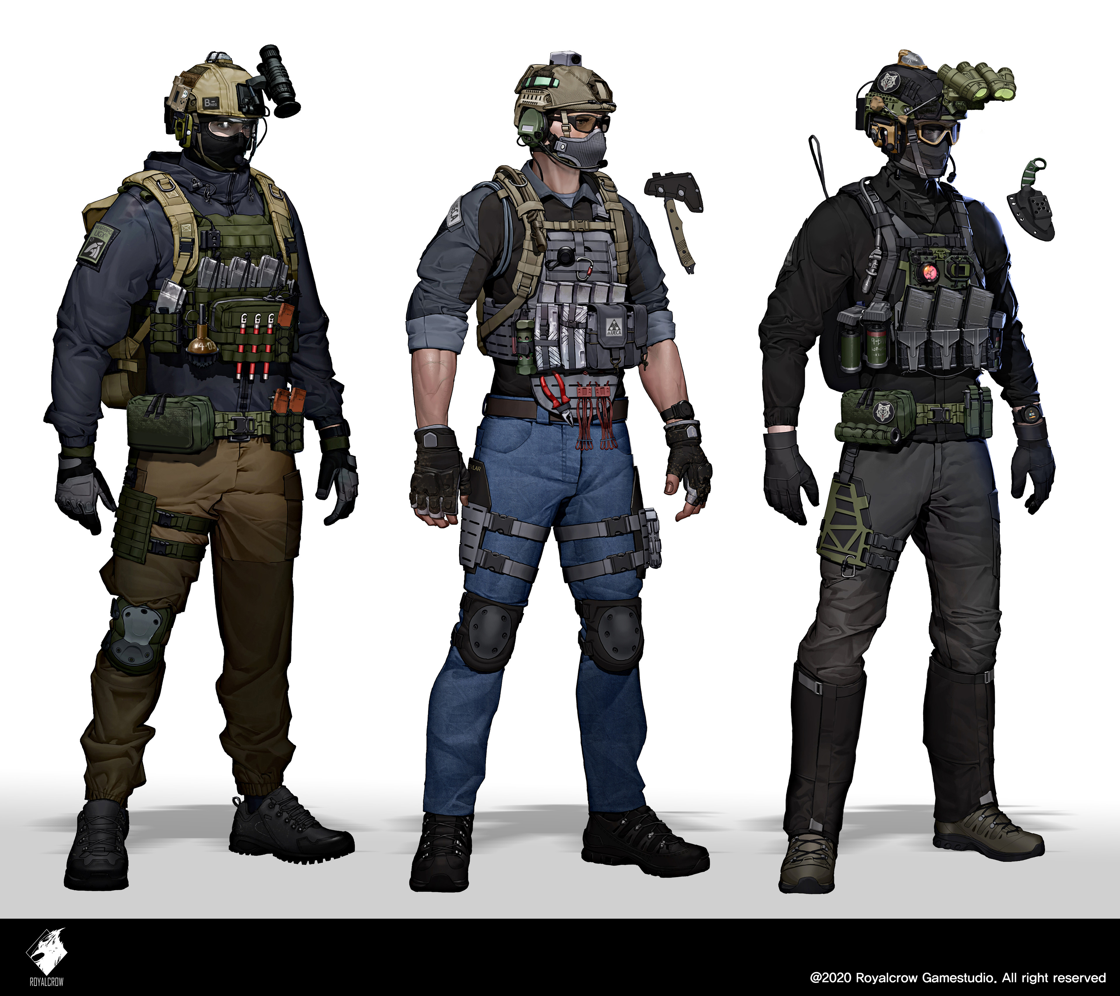 Jin kwang Park - CROWS (Royalcrow Gamestudio) - Character Design