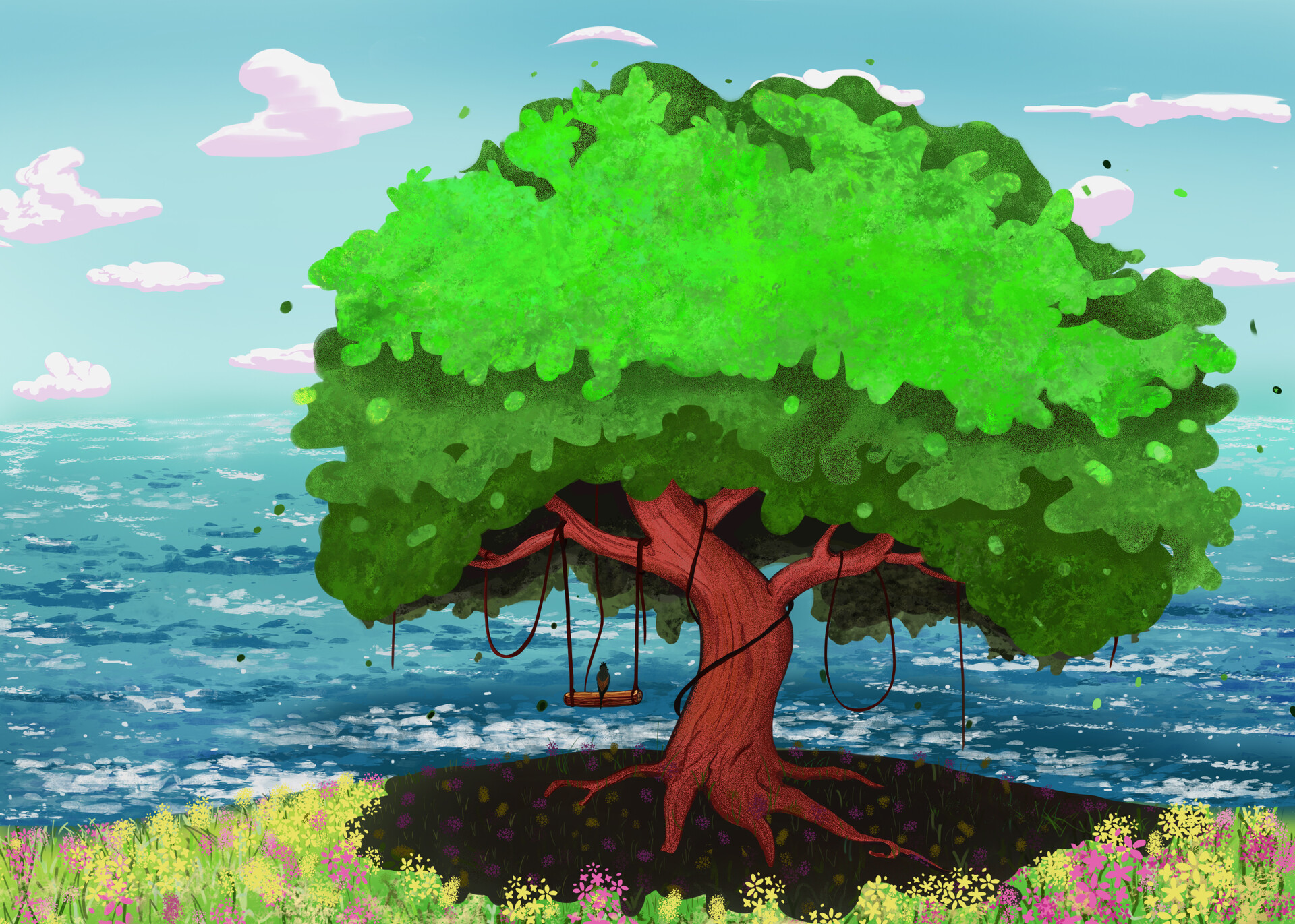 ArtStation - Tree and Sea