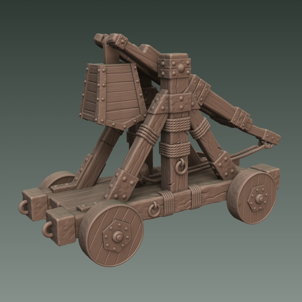 ArtStation - Trebuchet for Zombicide Green Horde
