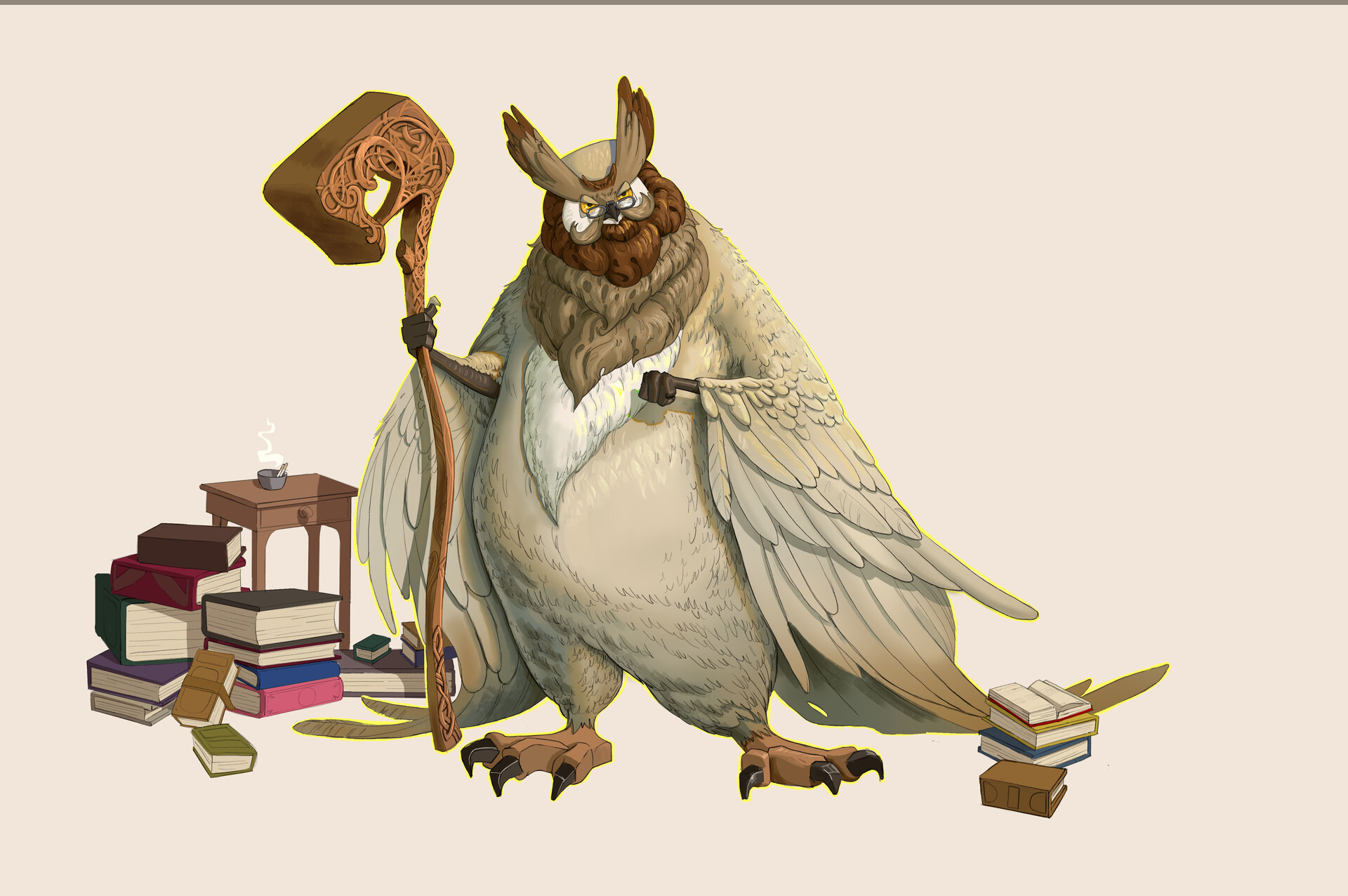 ArtStation - wise owl Aelwyn