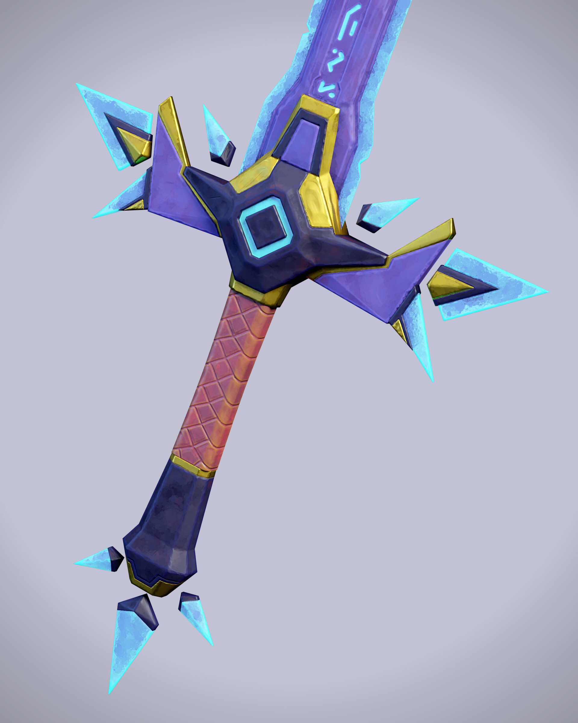 ArtStation - Stylized Sword 3D Model - Game Ready