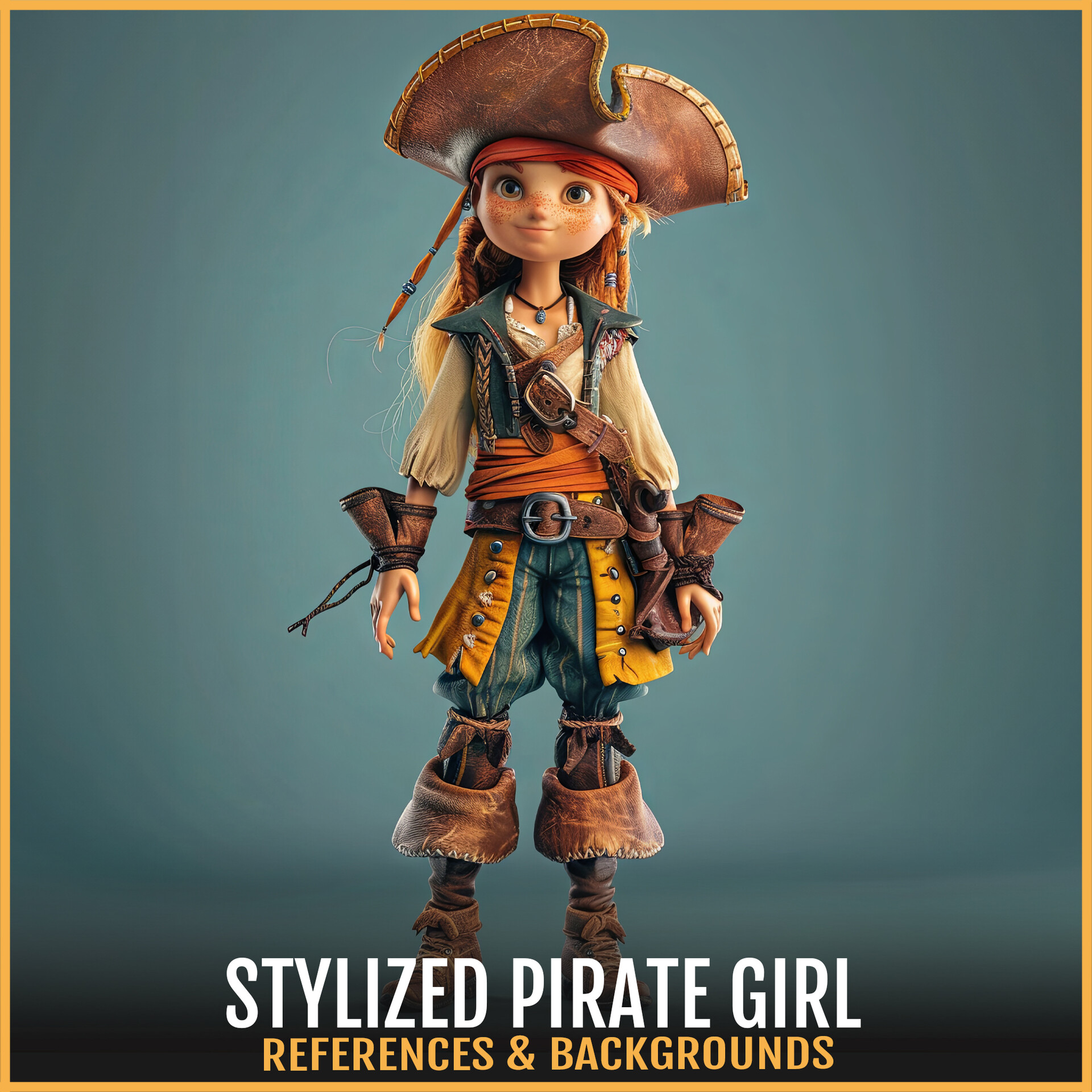 ArtStation - 303 Stylized Pirate Girl