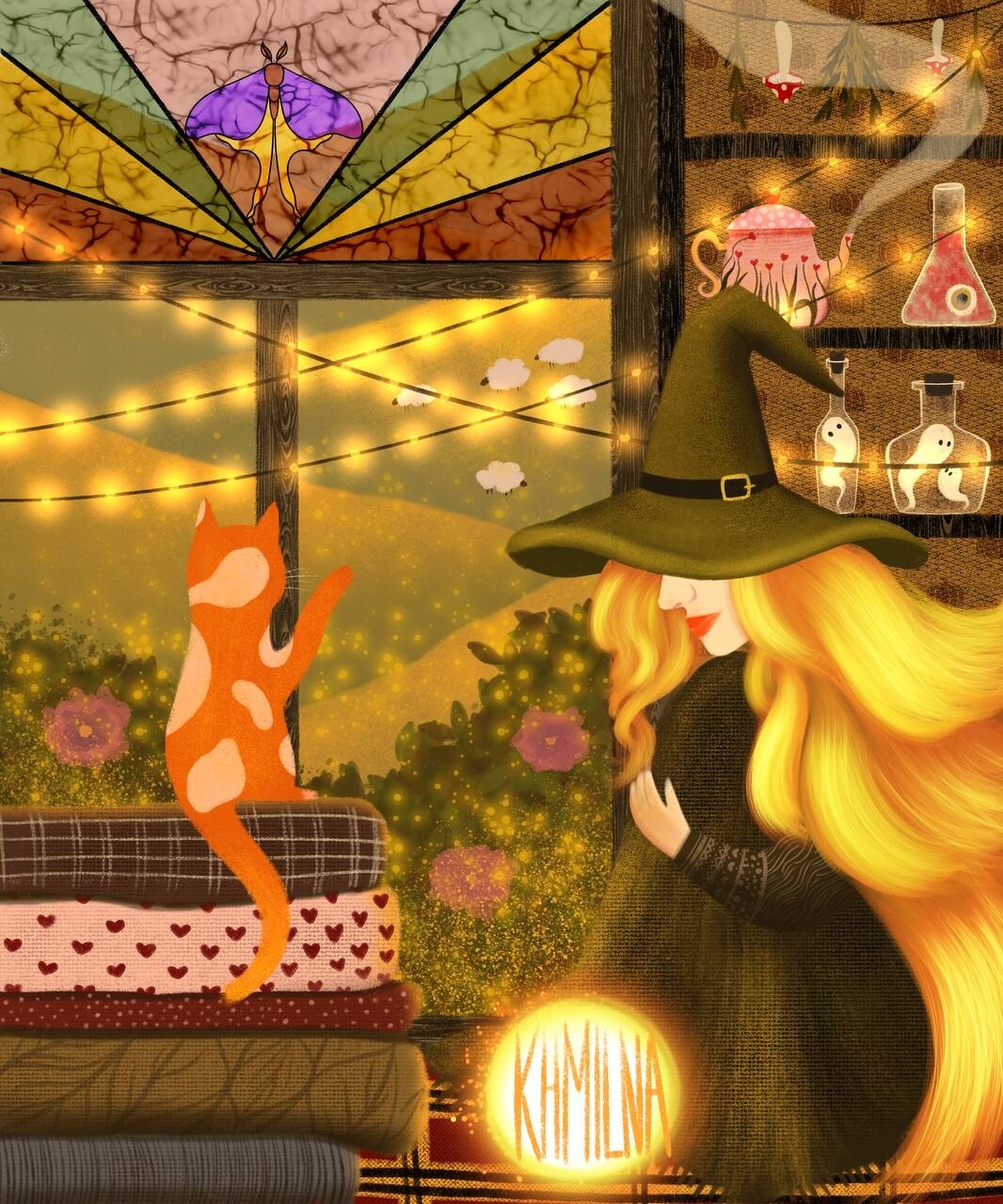 ArtStation - Hexe mit Katze