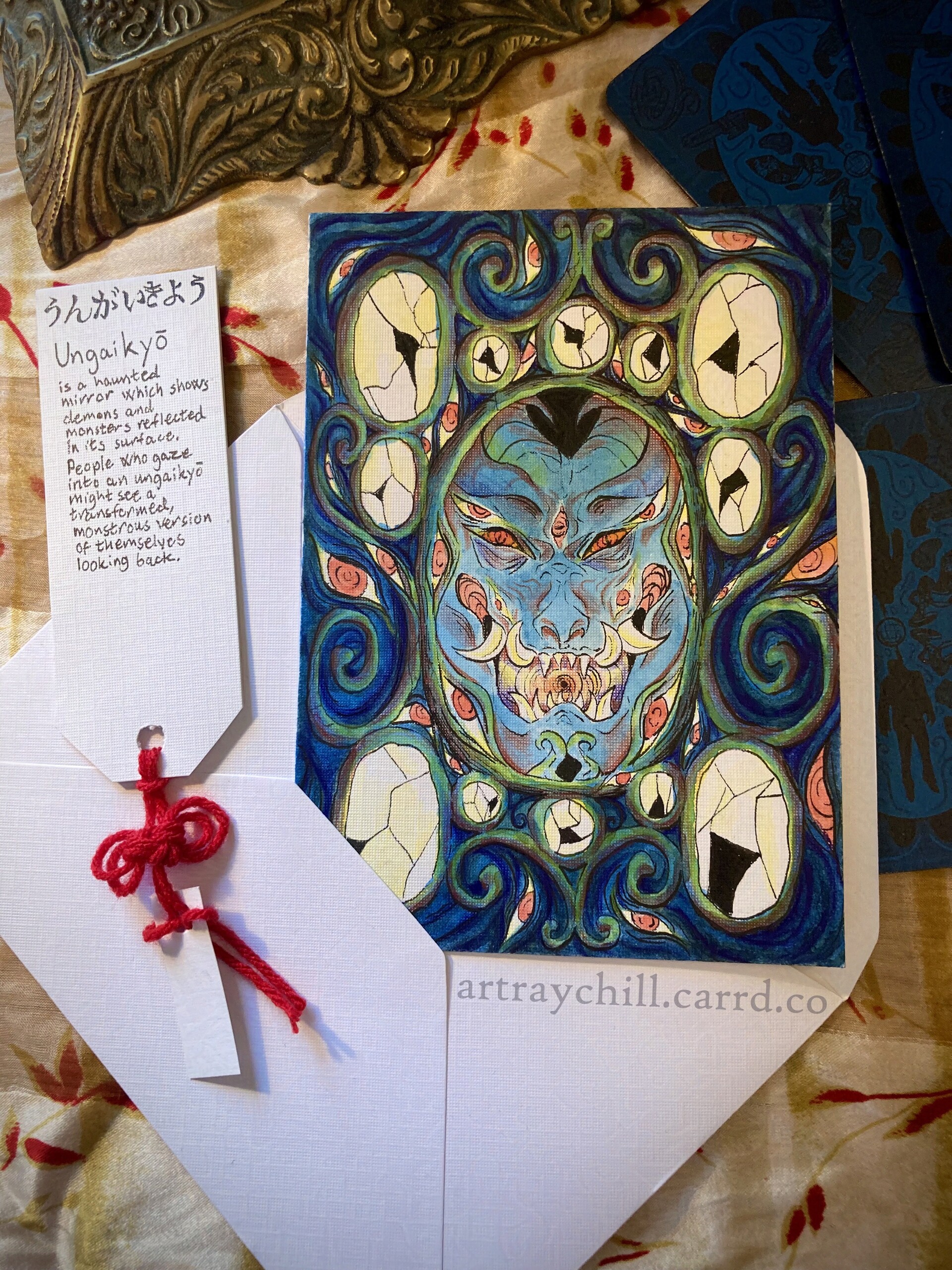 ArtStation - Ungaikyo Yokai Postcard