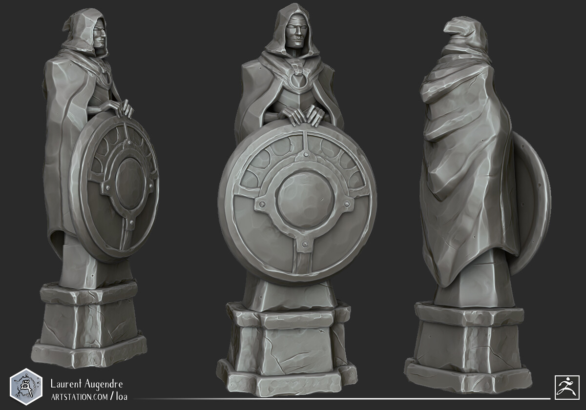ArtStation - Stylized Statue Model II
