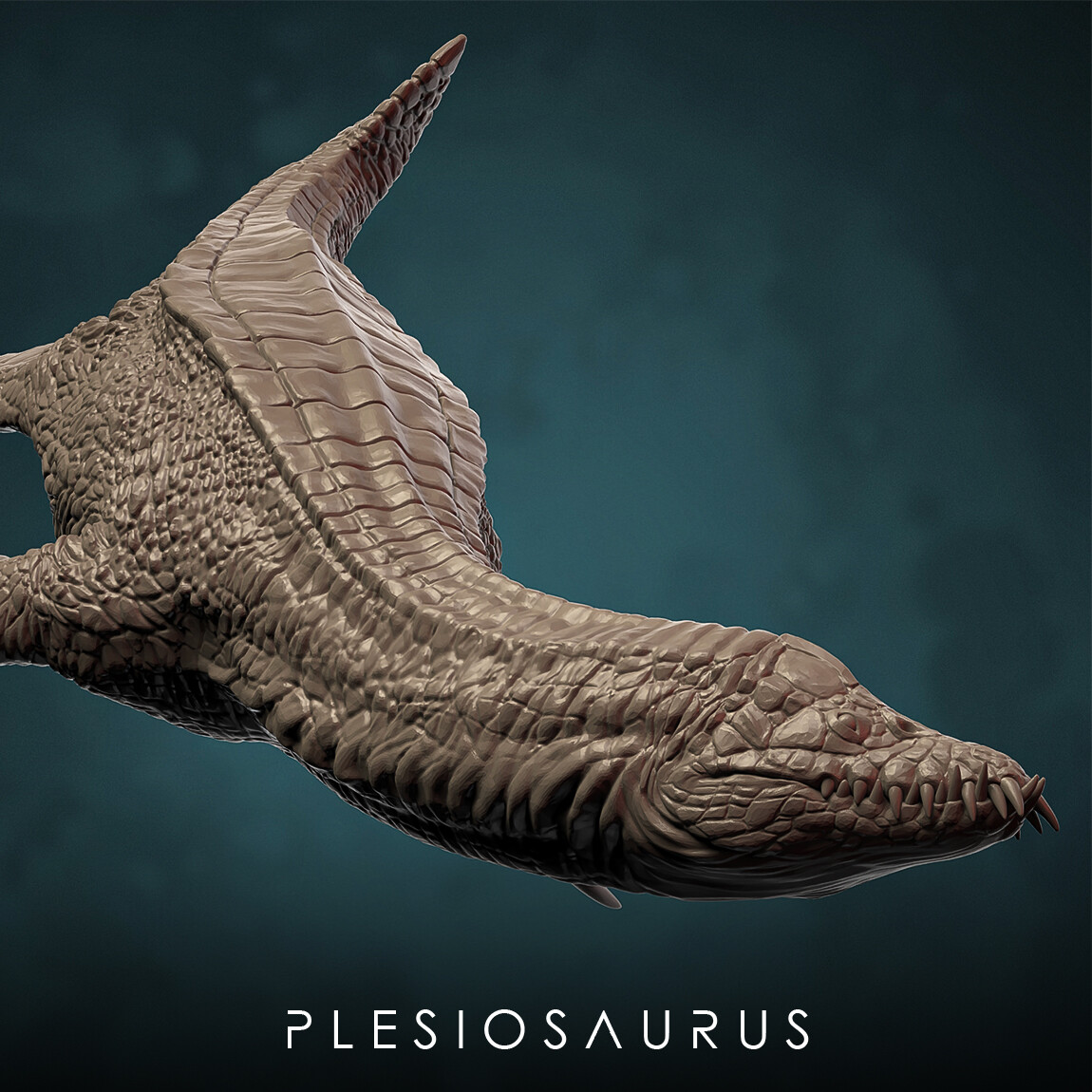 ArtStation - Plesiosaurus Miniature
