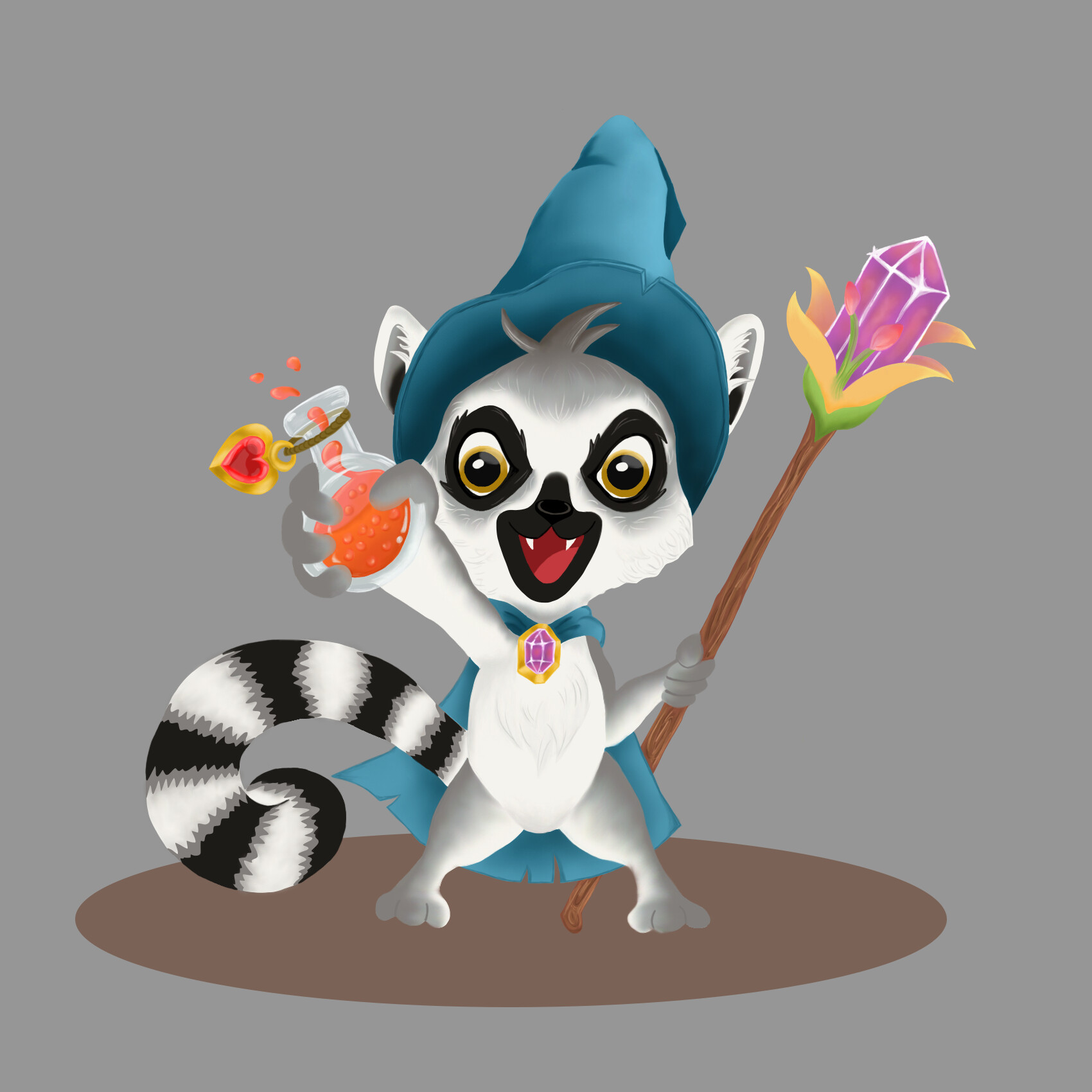 ArtStation - Lemur Wizard