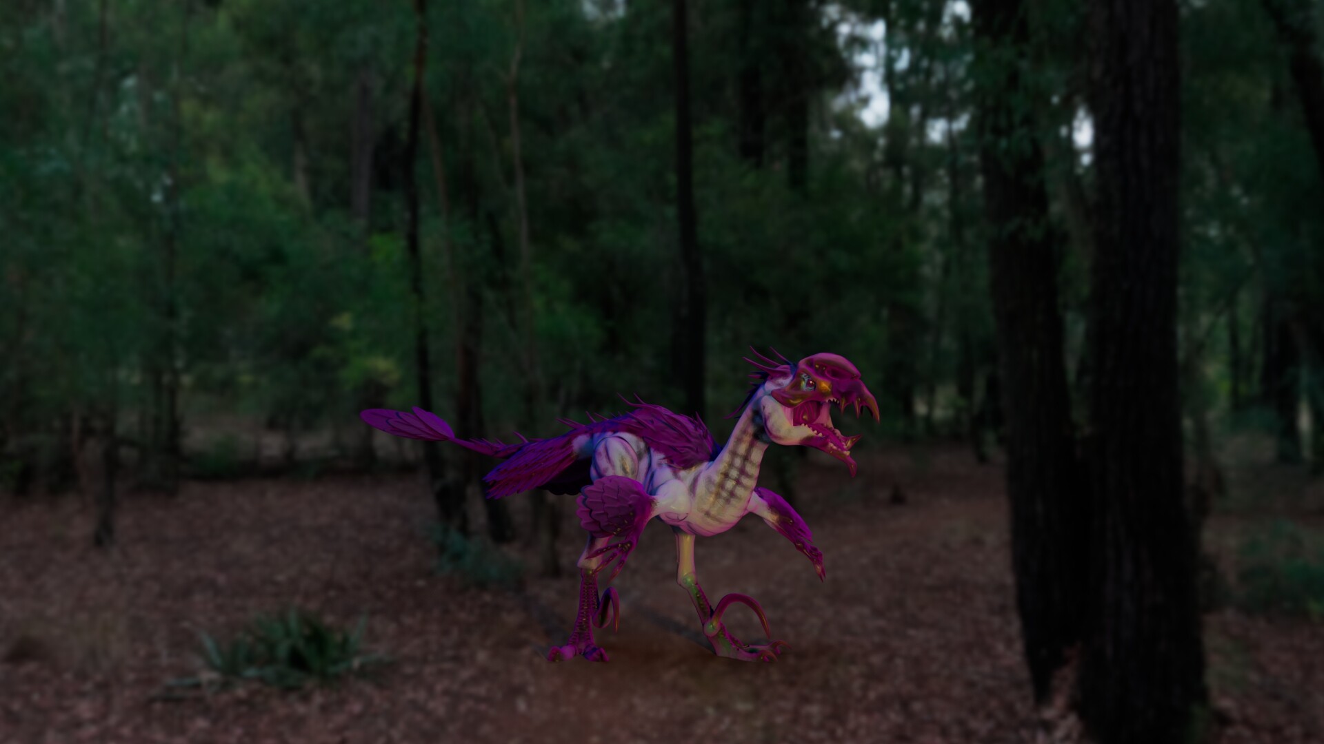 ArtStation - Velazquez_Luis_INP(CA6)_MS4( Dino_Bird_ActionFigure)