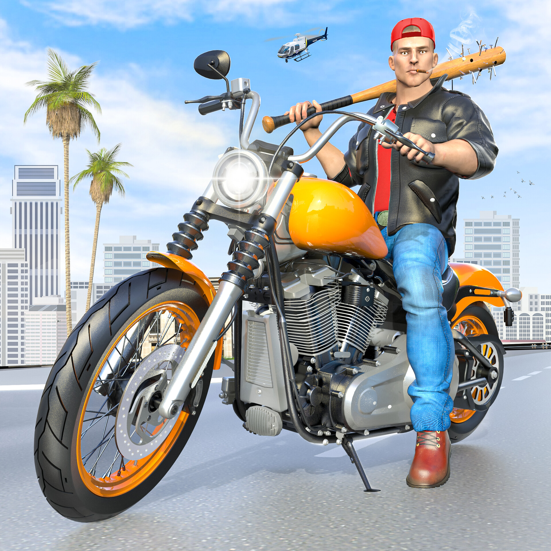 ArtStation - Gangster game icon