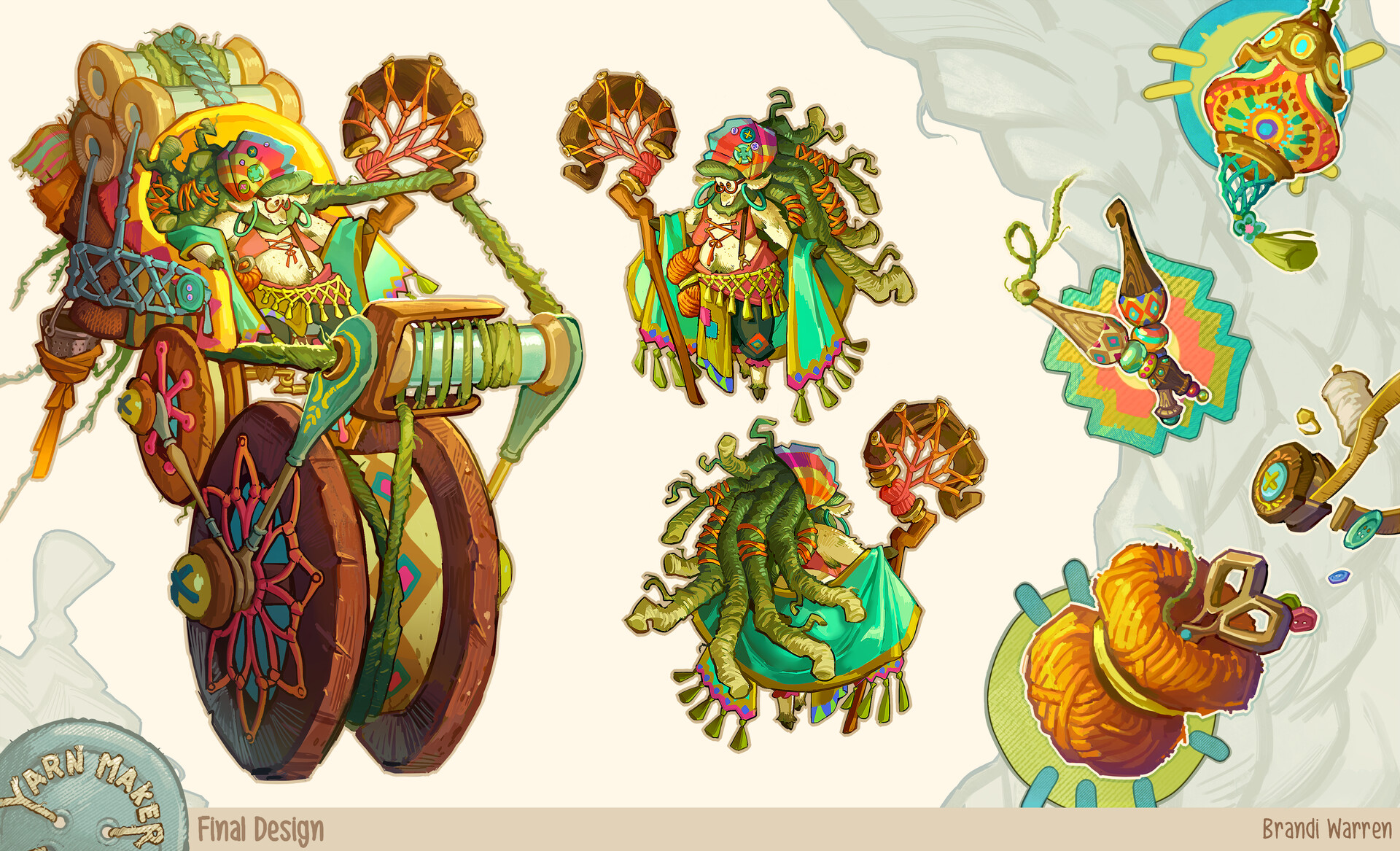 ArtStation - Yarn Maker Character Design Project
