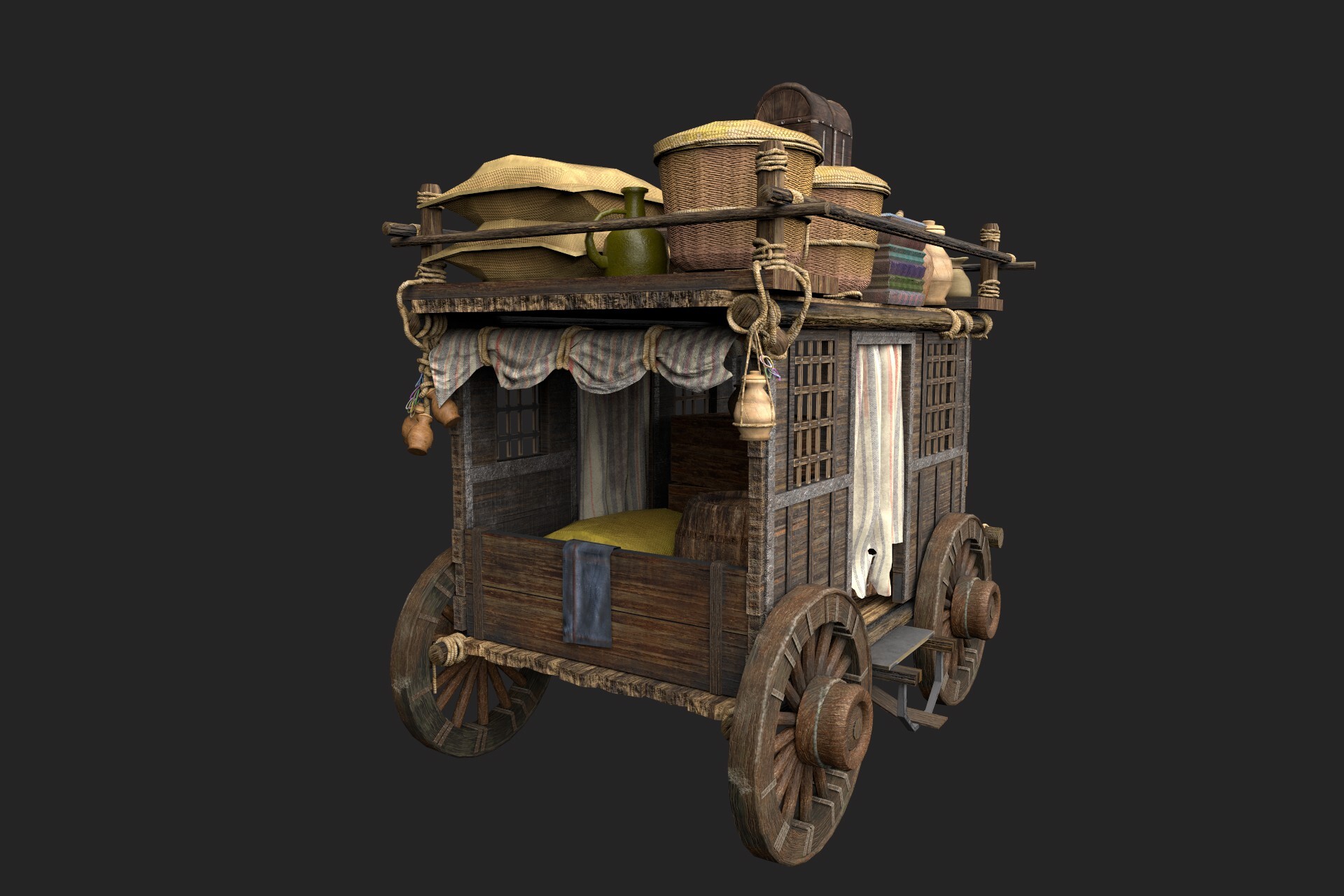ArtStation - Wooden Cart