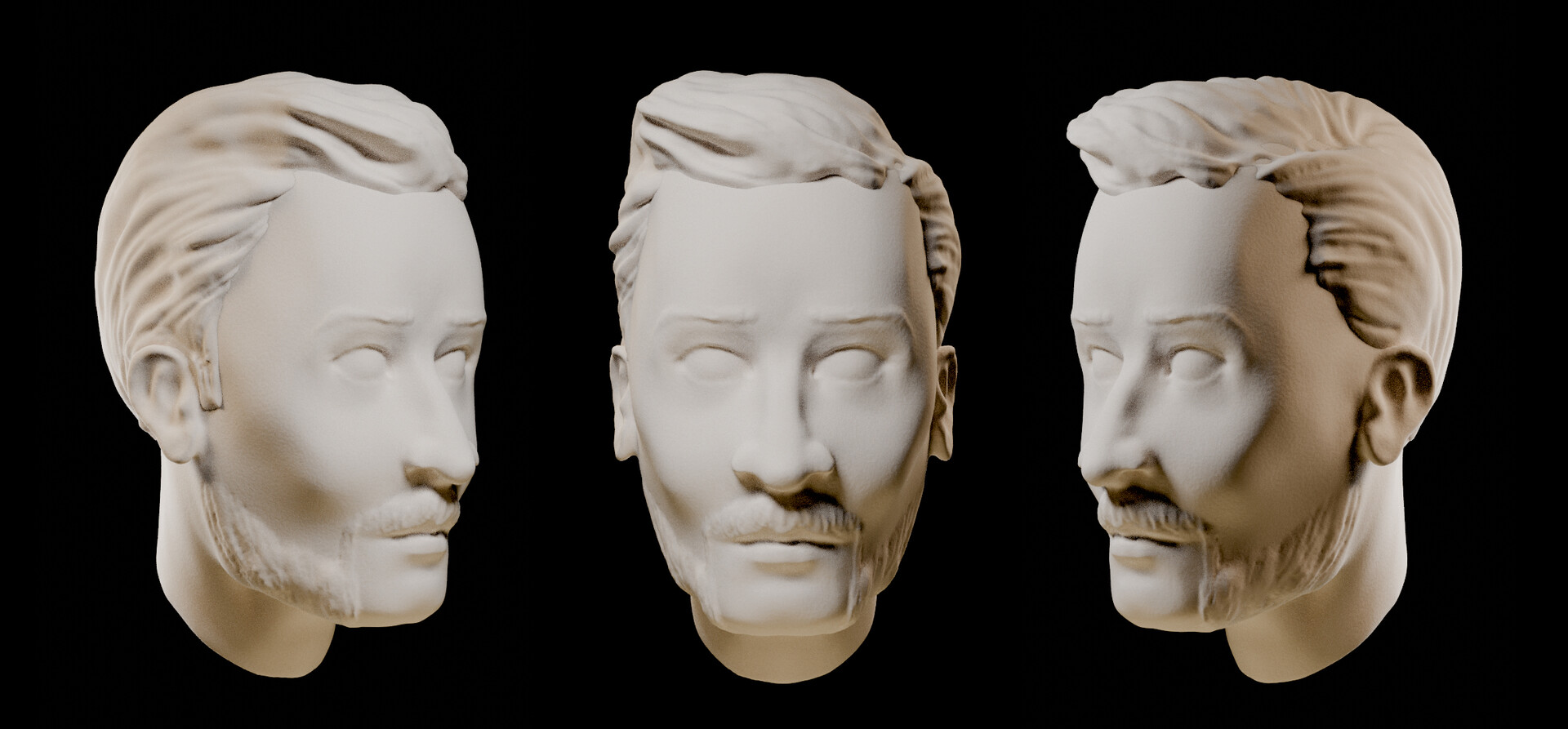 ArtStation - My First Head Sculpture