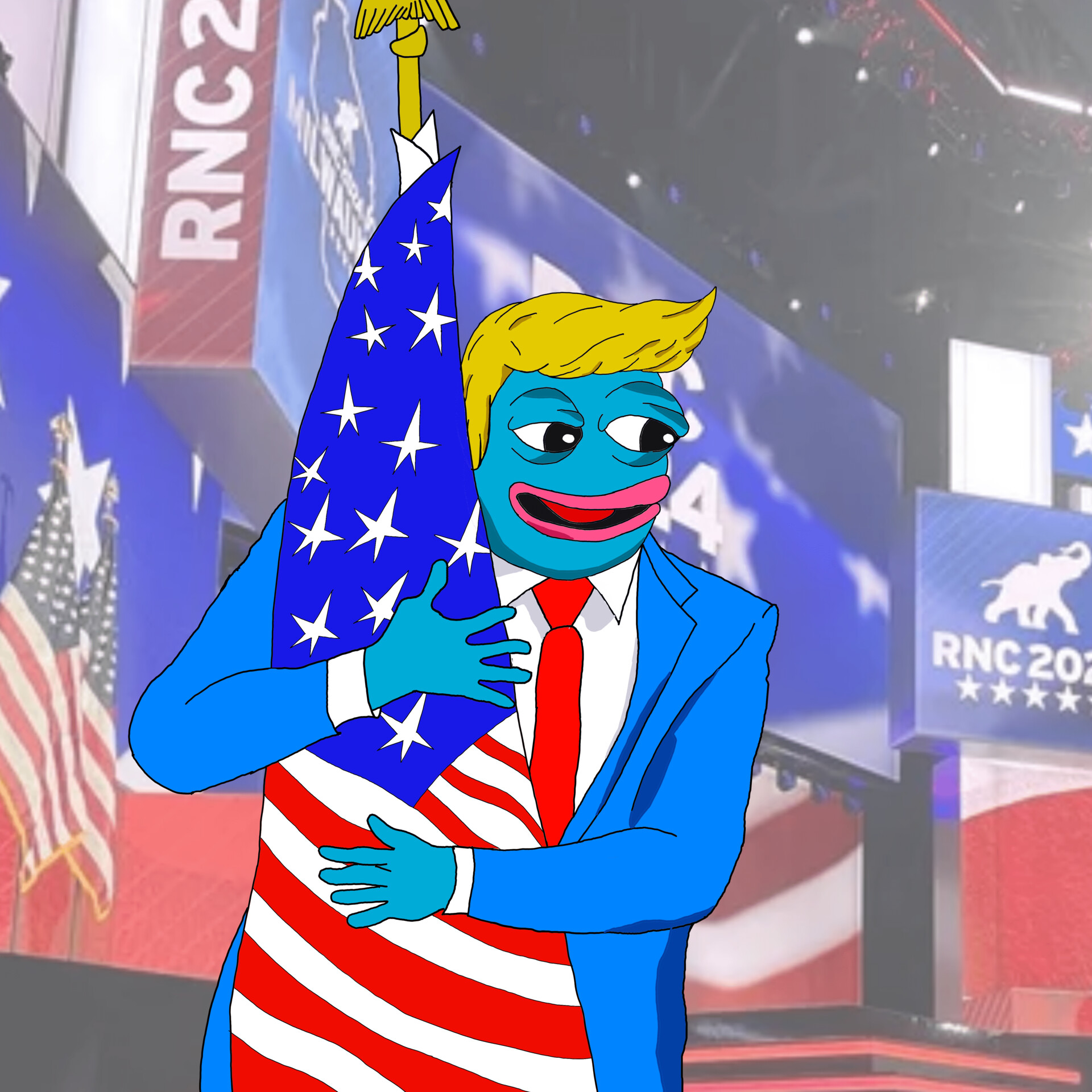 ArtStation - Brett character as Donald Trump