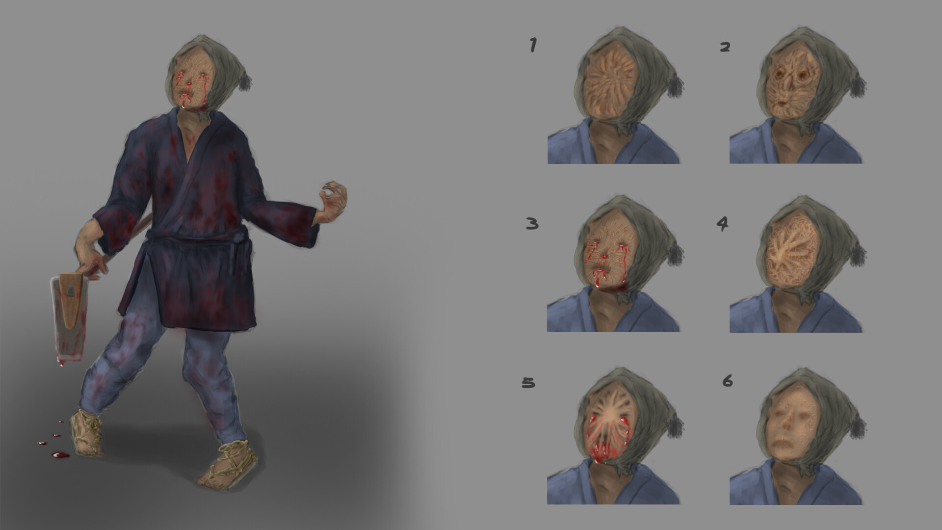 ArtStation - Japanese Horror Folklore Enemy