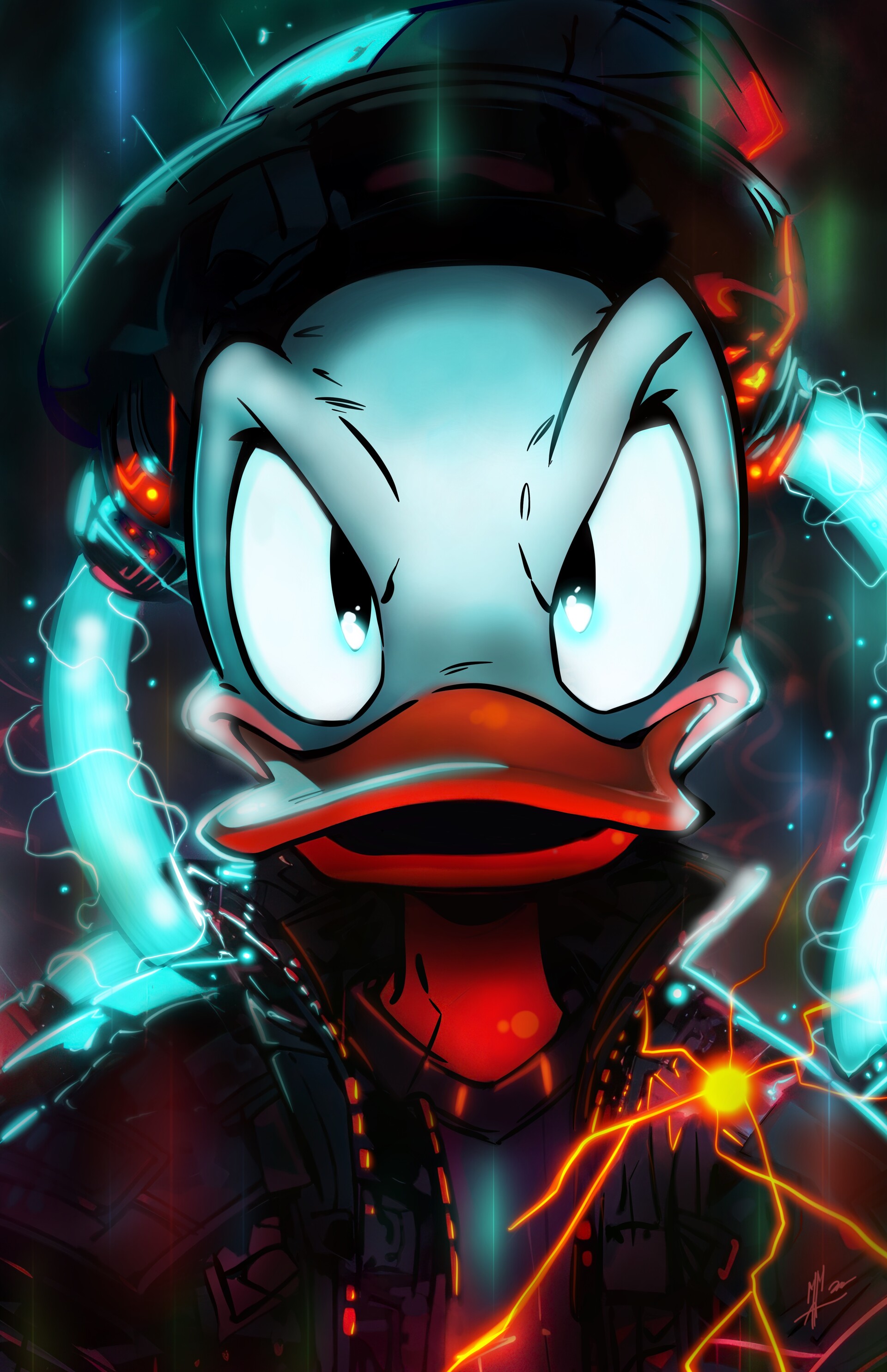 ArtStation - Cyber Donald Duck