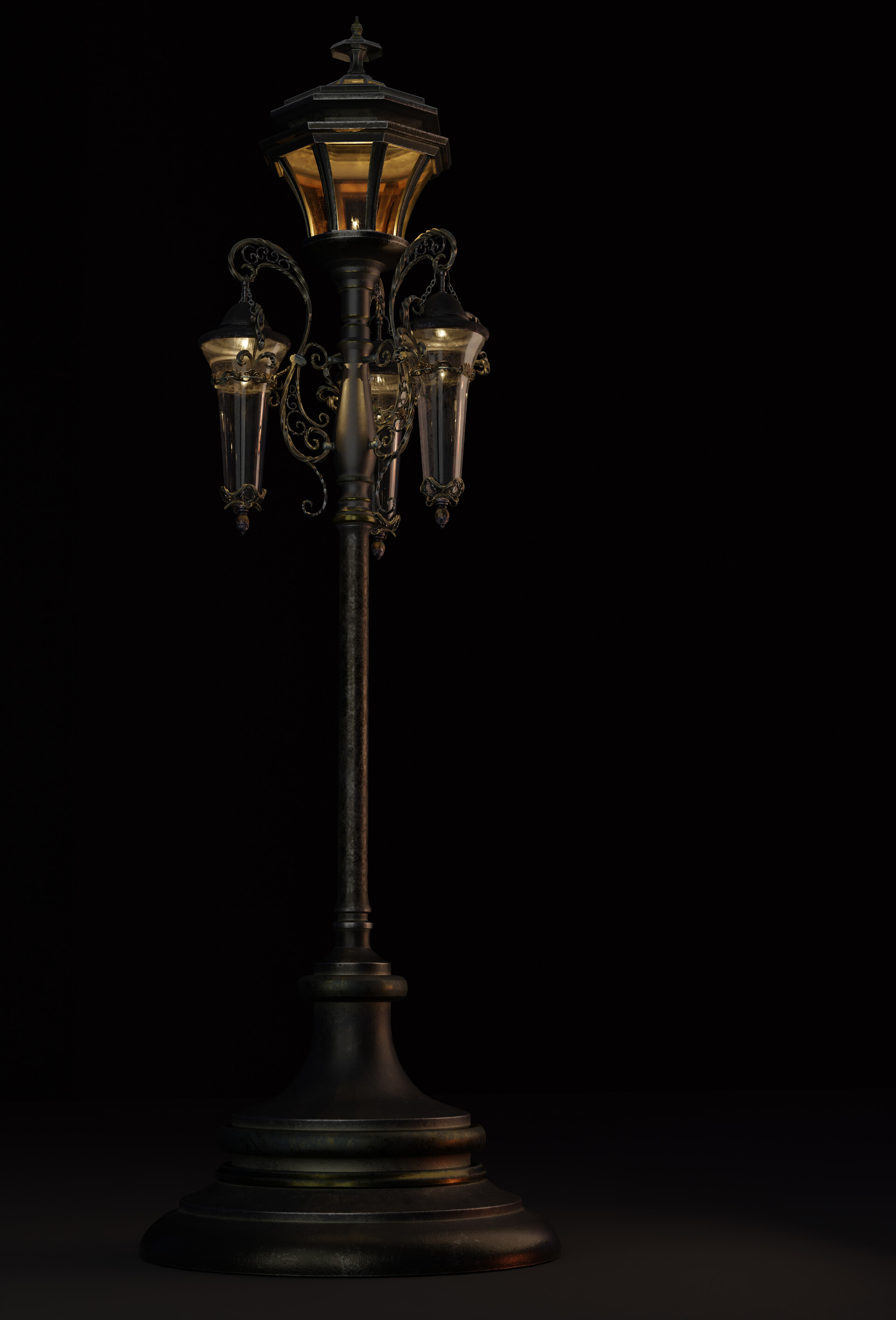 ArtStation - Gothic street lamp