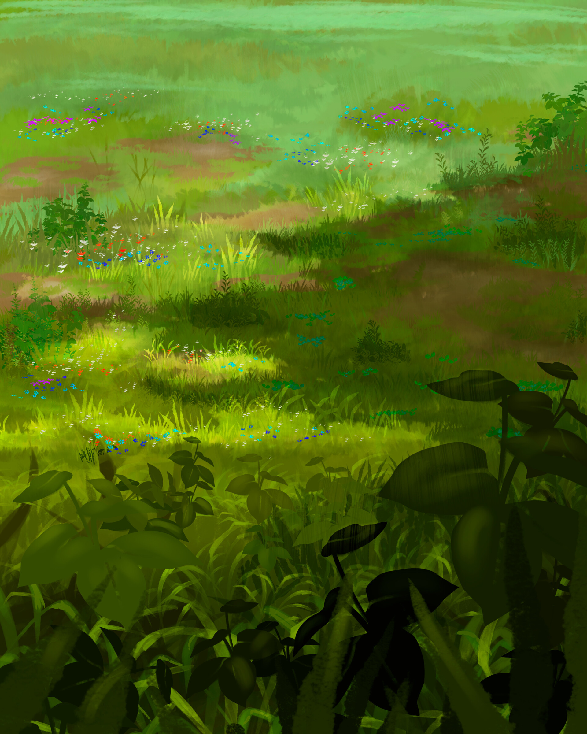 ArtStation - field of flowers