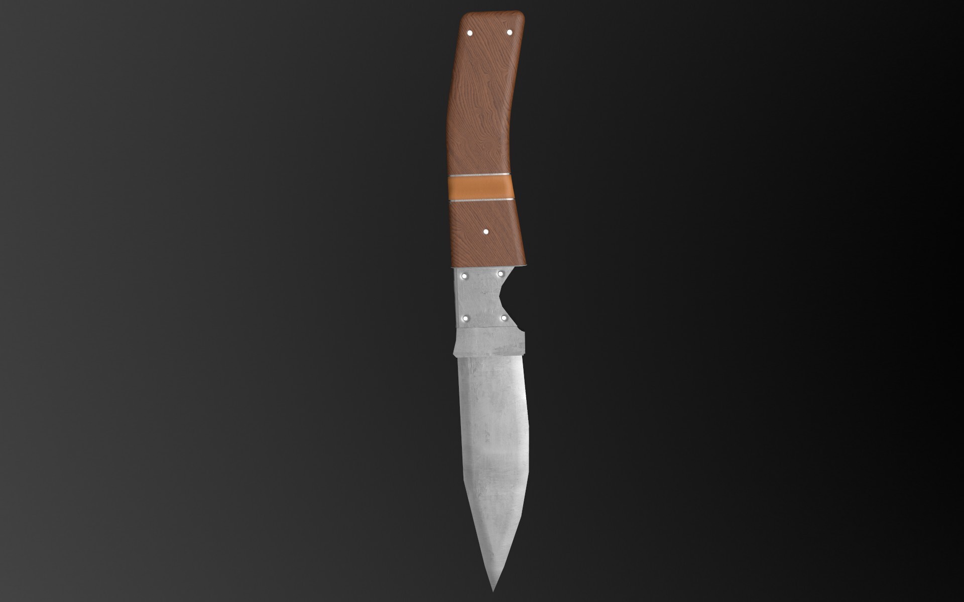 ArtStation - Hunting/Carving Knife 3D Model - Day 11 of Weapon Creation