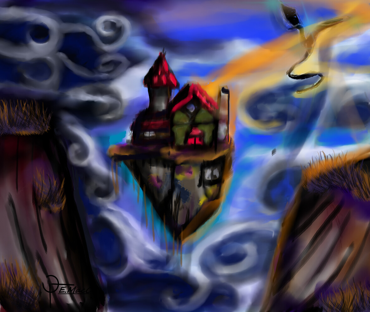 ArtStation - Floating mountain