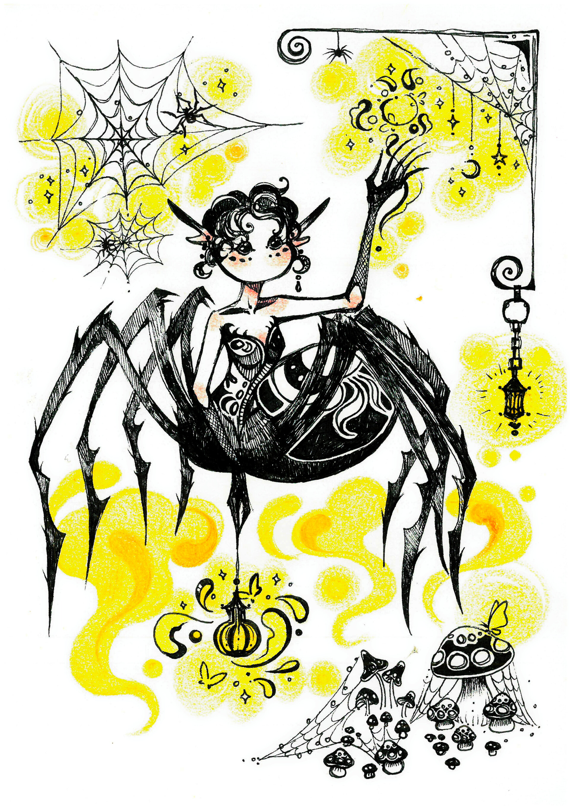 ArtStation - Inktober 2023 Day 2 - Spiders