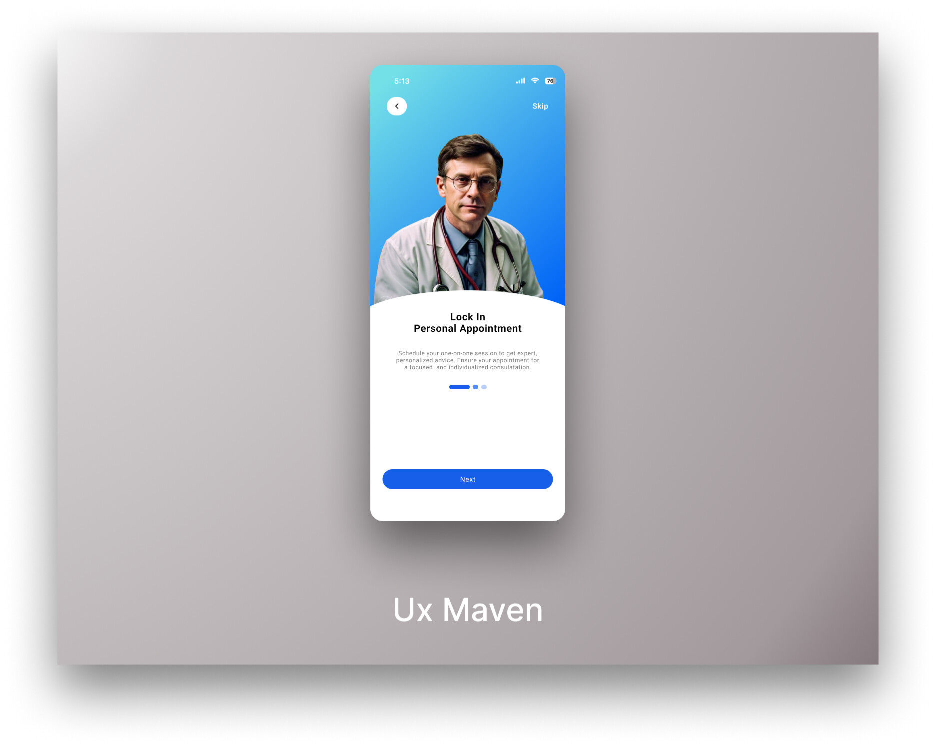 Ux Maven - Doctor's Appointment App