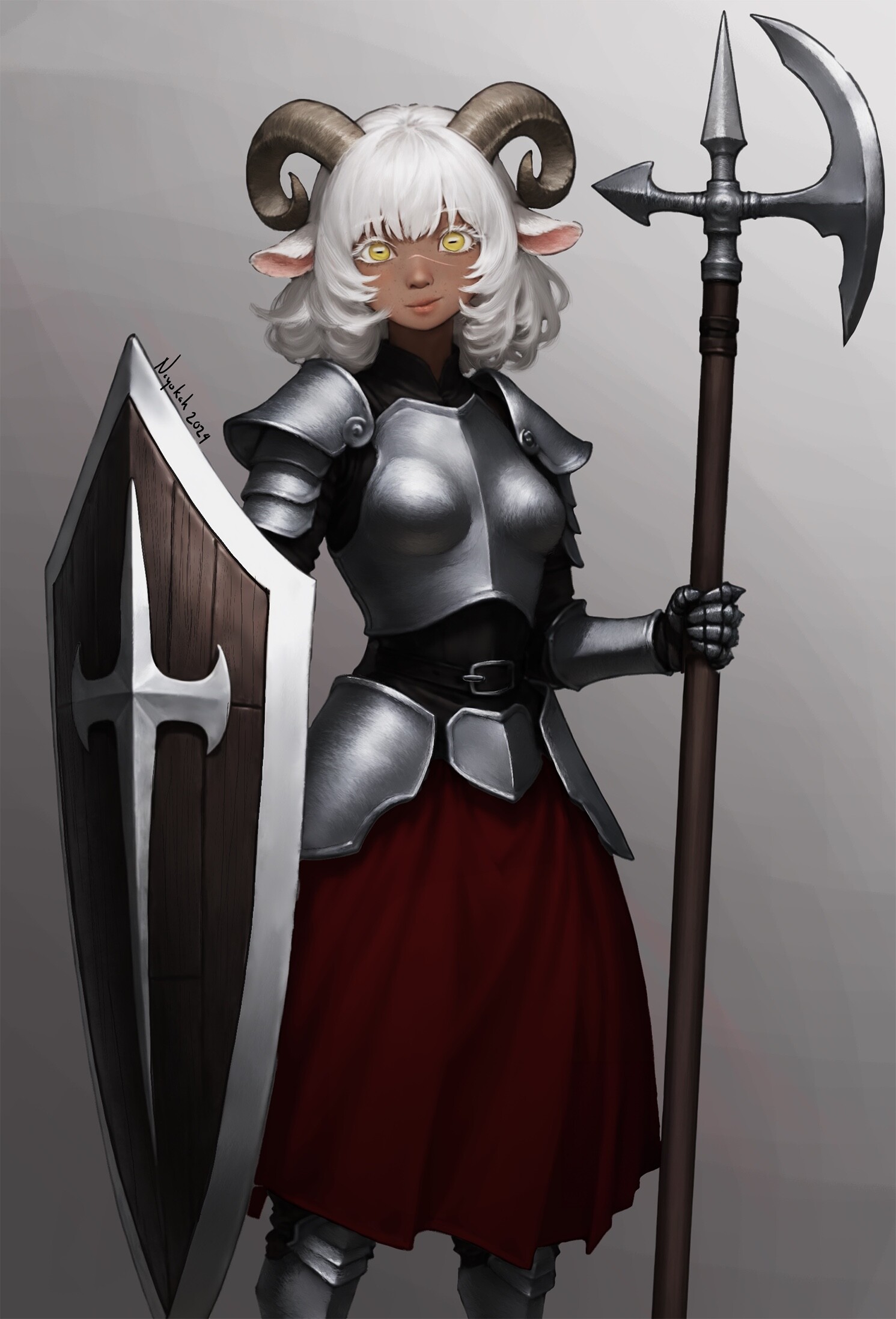 ArtStation - Yumei the Satyr Warrior